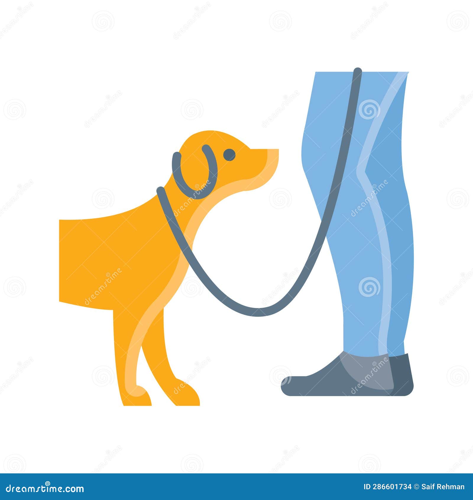 Dog Training Vector Flat Icon Design Illustration. Veterinary Symbol on ...