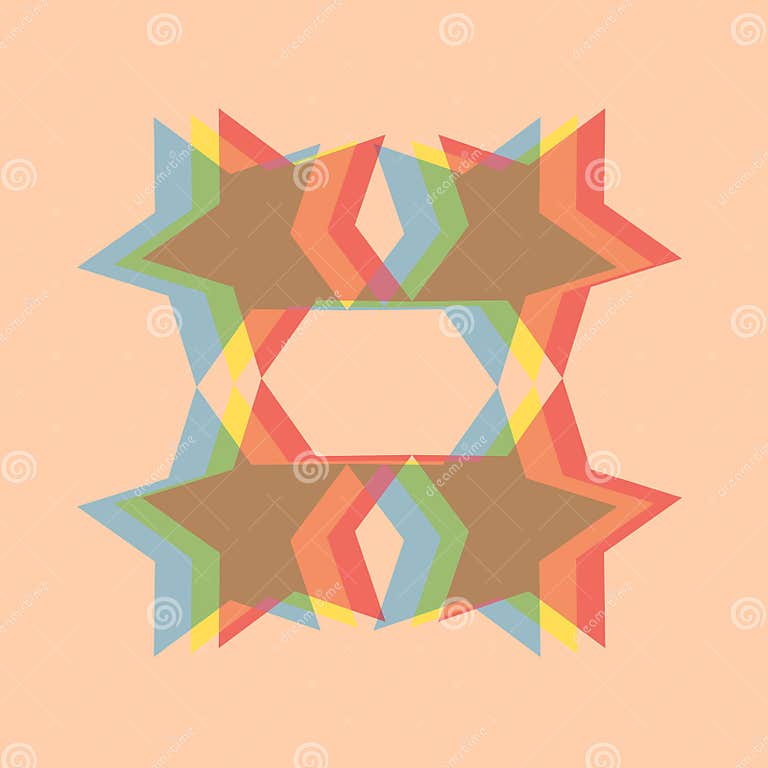 Star with riso effect stock illustration. Illustration of paper - 286644799