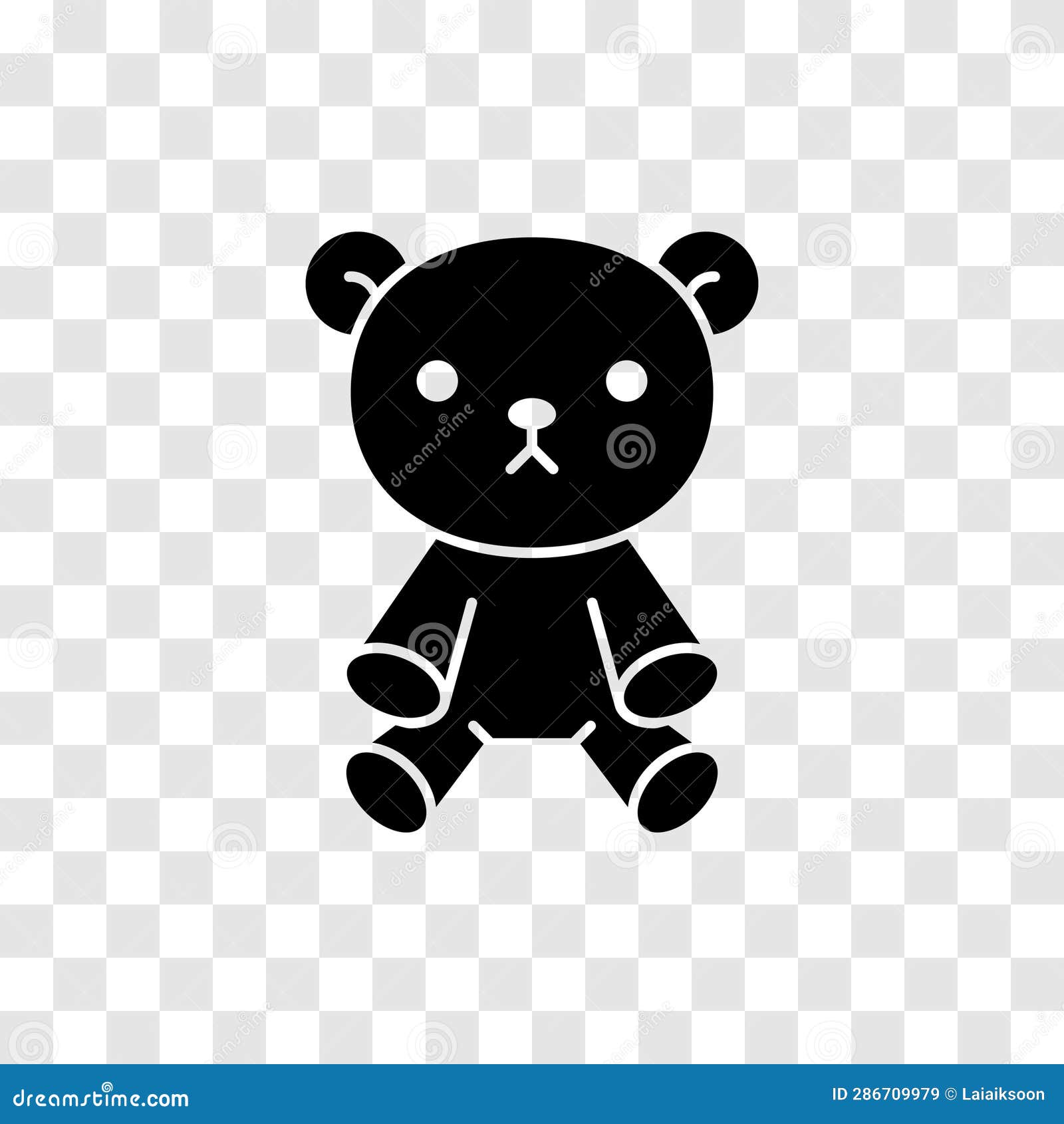 Cute Teddy Bear Toy Icon. Cute Stuffed Toy Symbol Stock Vector ...