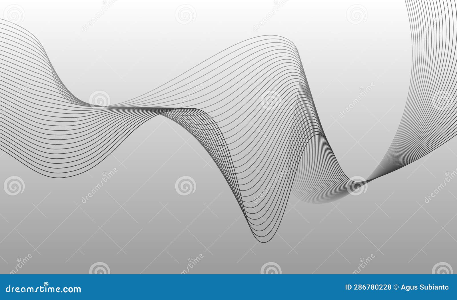 Simple White Abstract Background with Dynamic Wavy Lines Stock ...