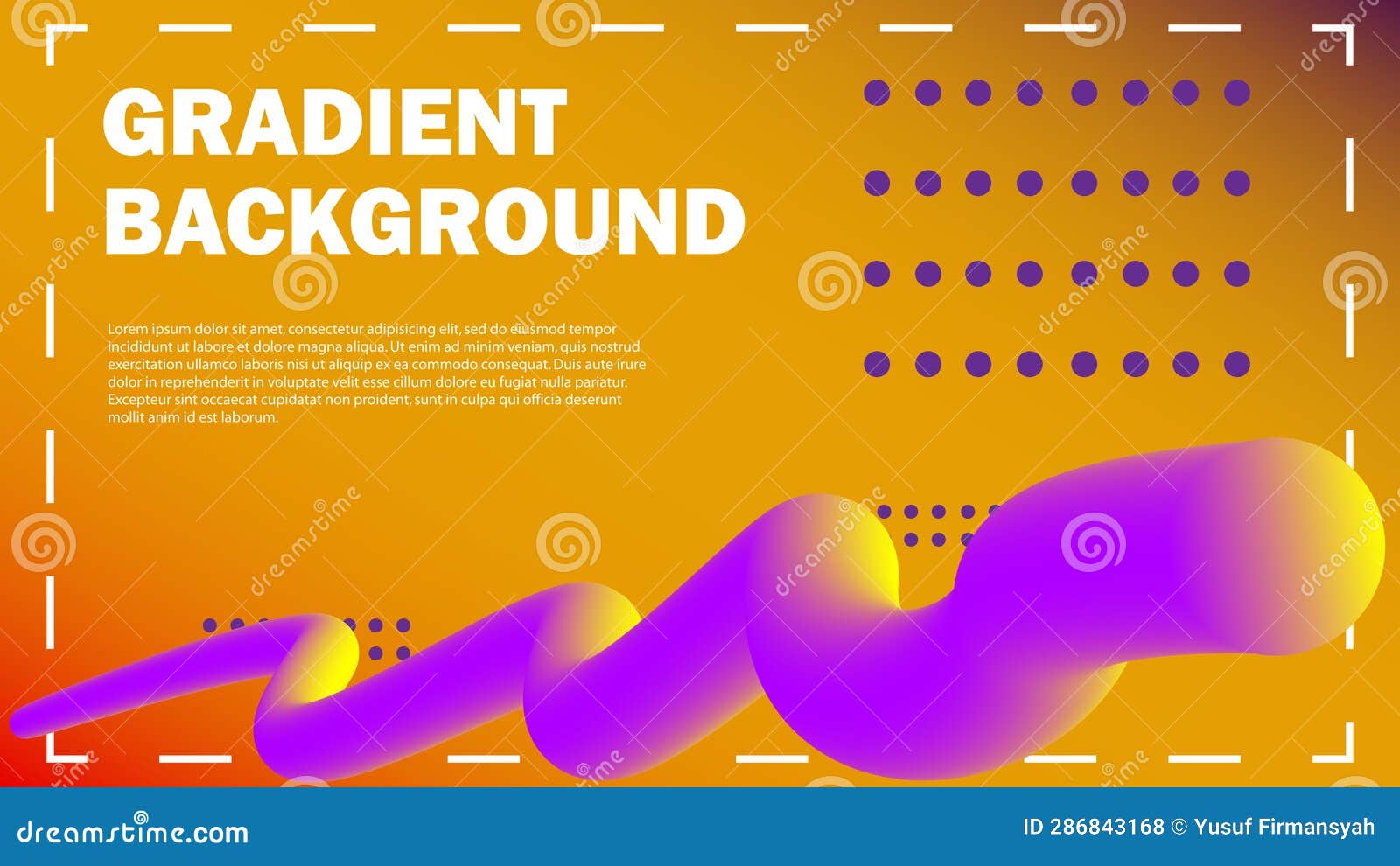 Orange Red Purple Gradient Background with Worm Element Stock Vector ...