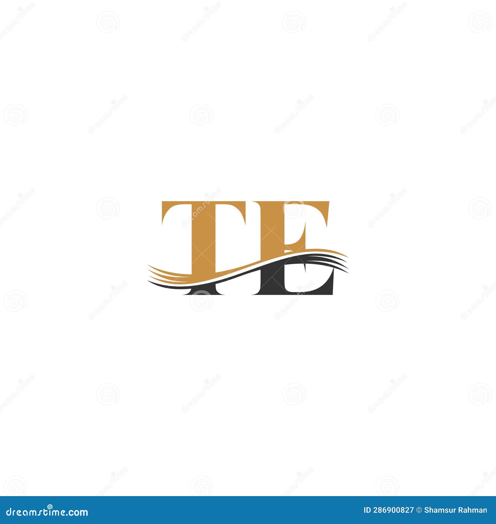 Alphabet Initials Logo TE, ET, T and E Stock Vector - Illustration of ...