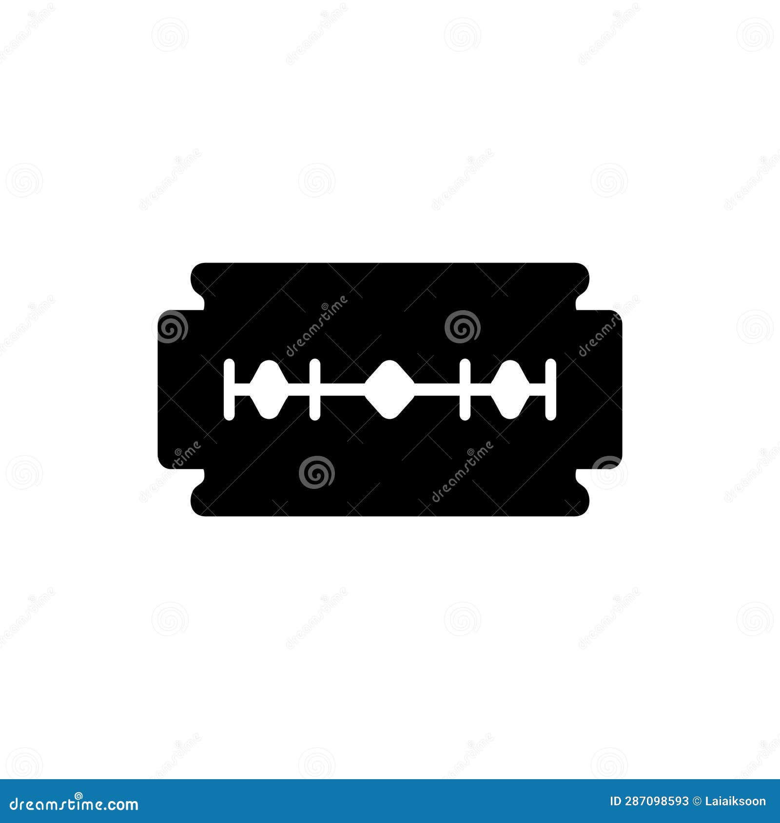 Razor Blade Silhouette Icon Stock Vector - Illustration of shop, barber ...