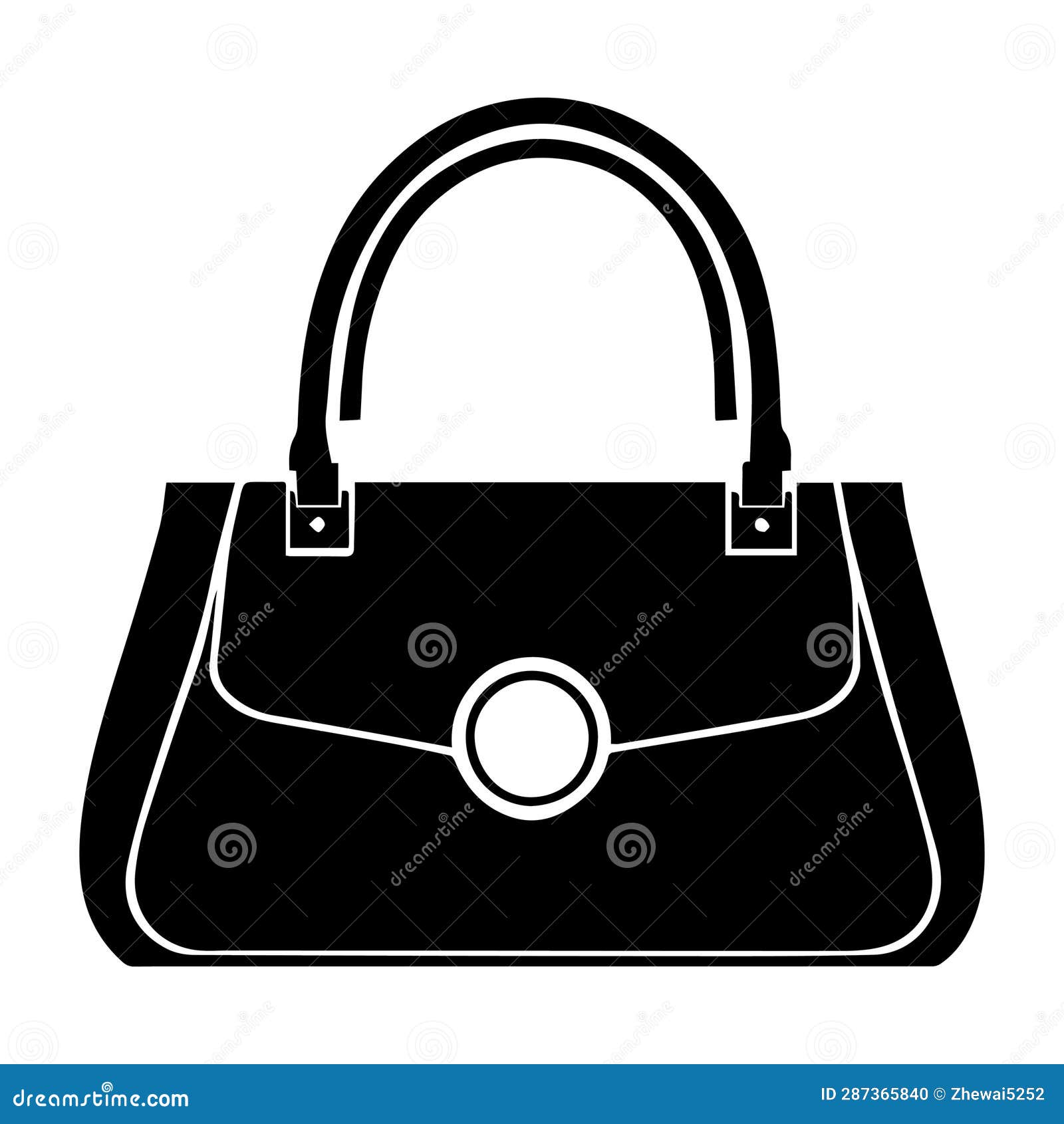 Bag Symbol Vector Logo Editable and Changeable Color Handbag Stock ...