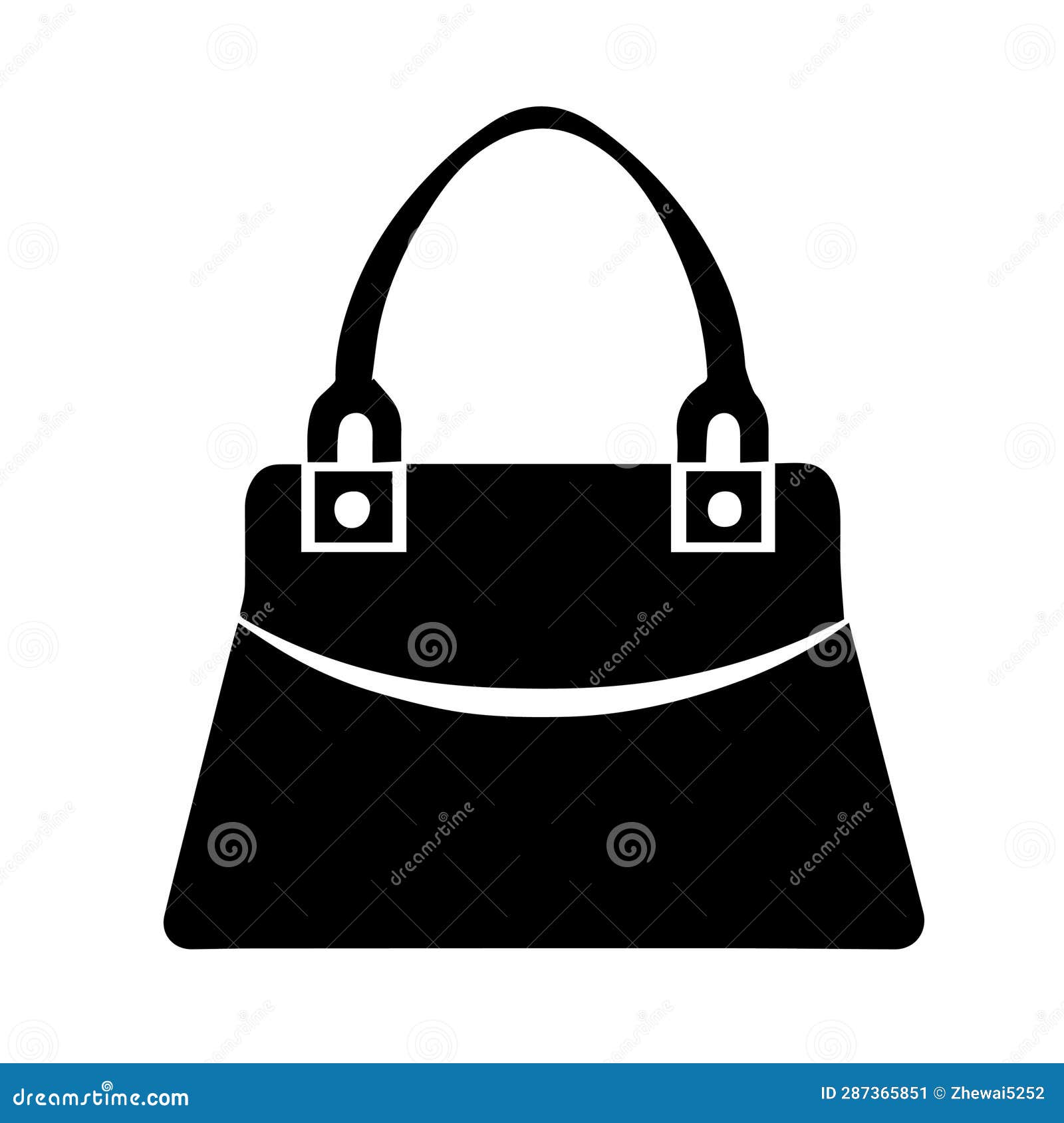 Bag Symbol Vector Logo Editable and Changeable Color Handbag Stock ...