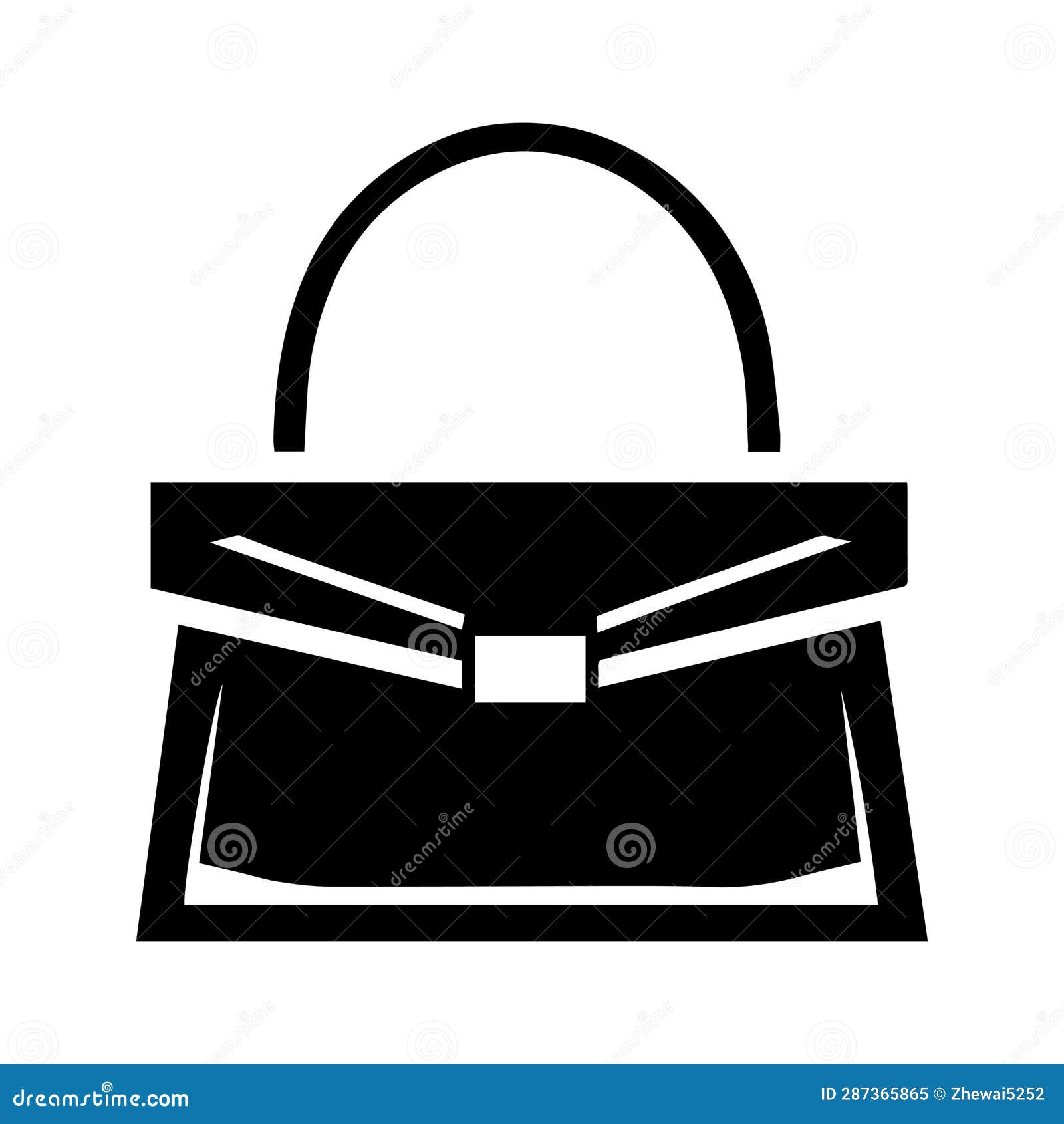 Bag Symbol Vector Logo Editable and Changeable Color Handbag Stock ...