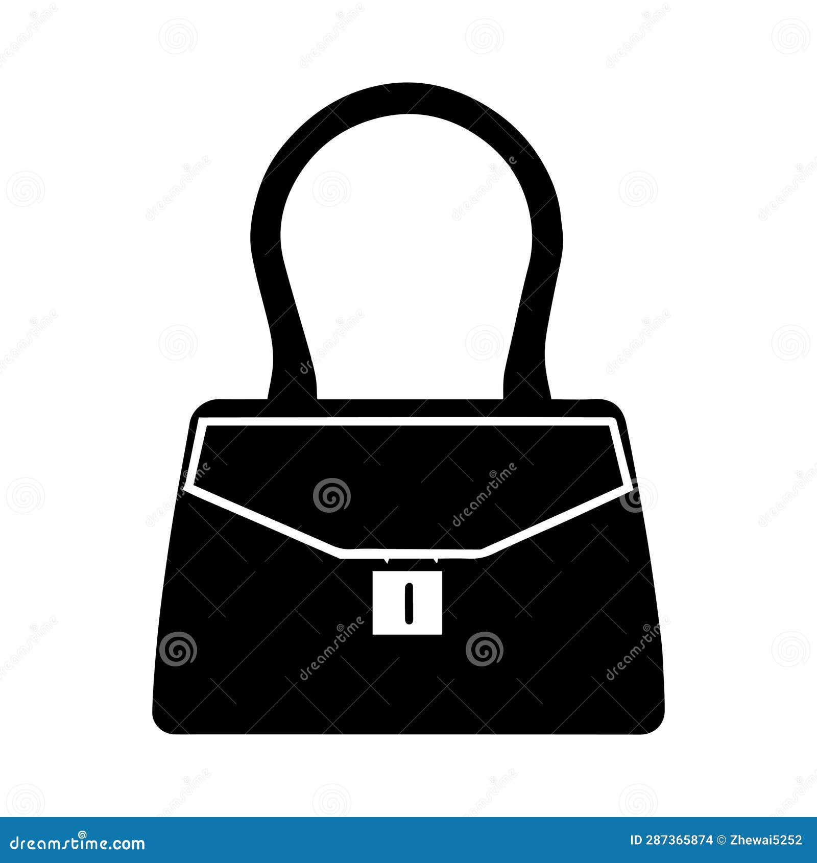 Bag Symbol Vector Logo Editable and Changeable Color Handbag Stock ...