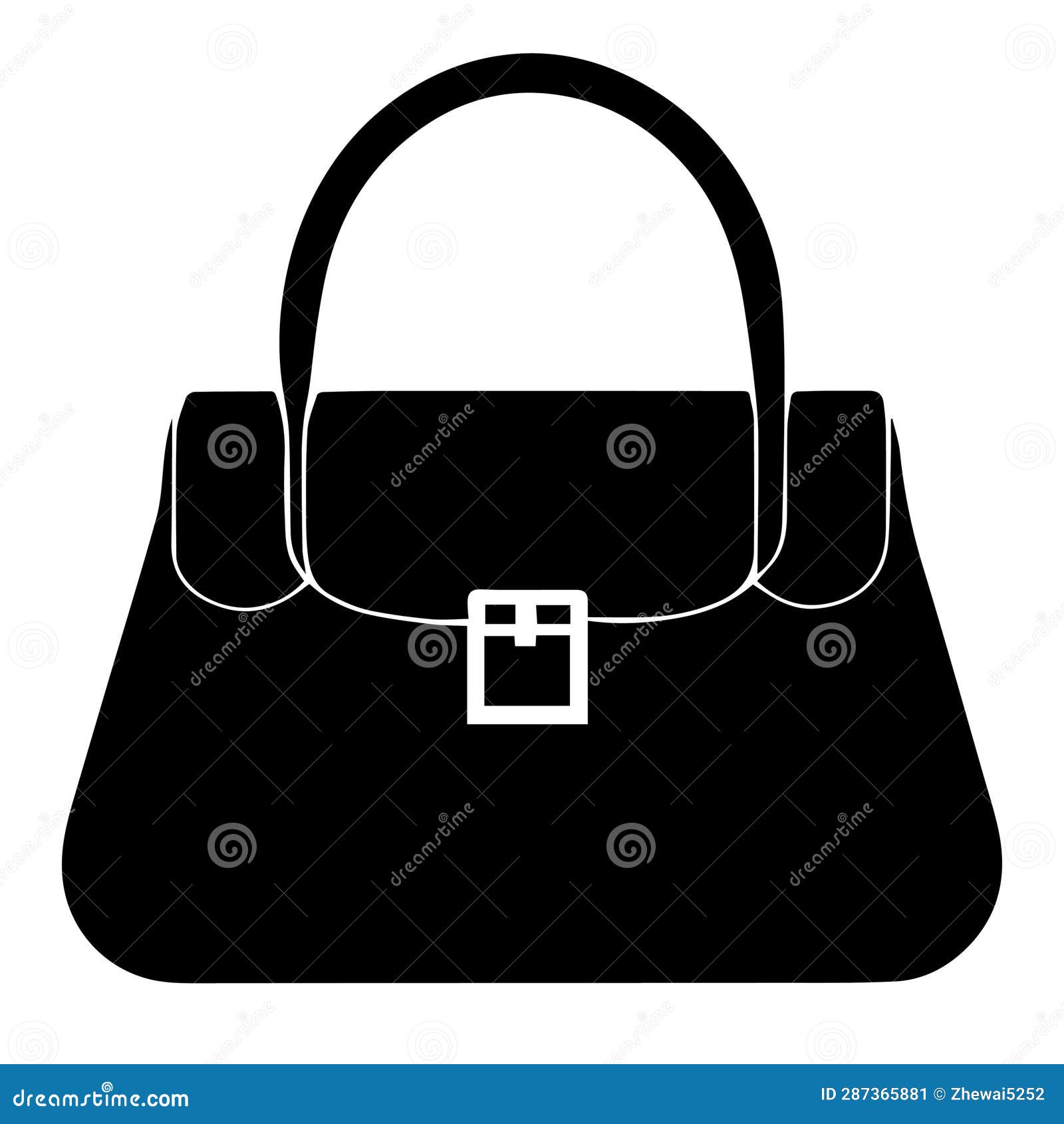 Bag Symbol Vector Logo Editable and Changeable Color Handbag Stock ...