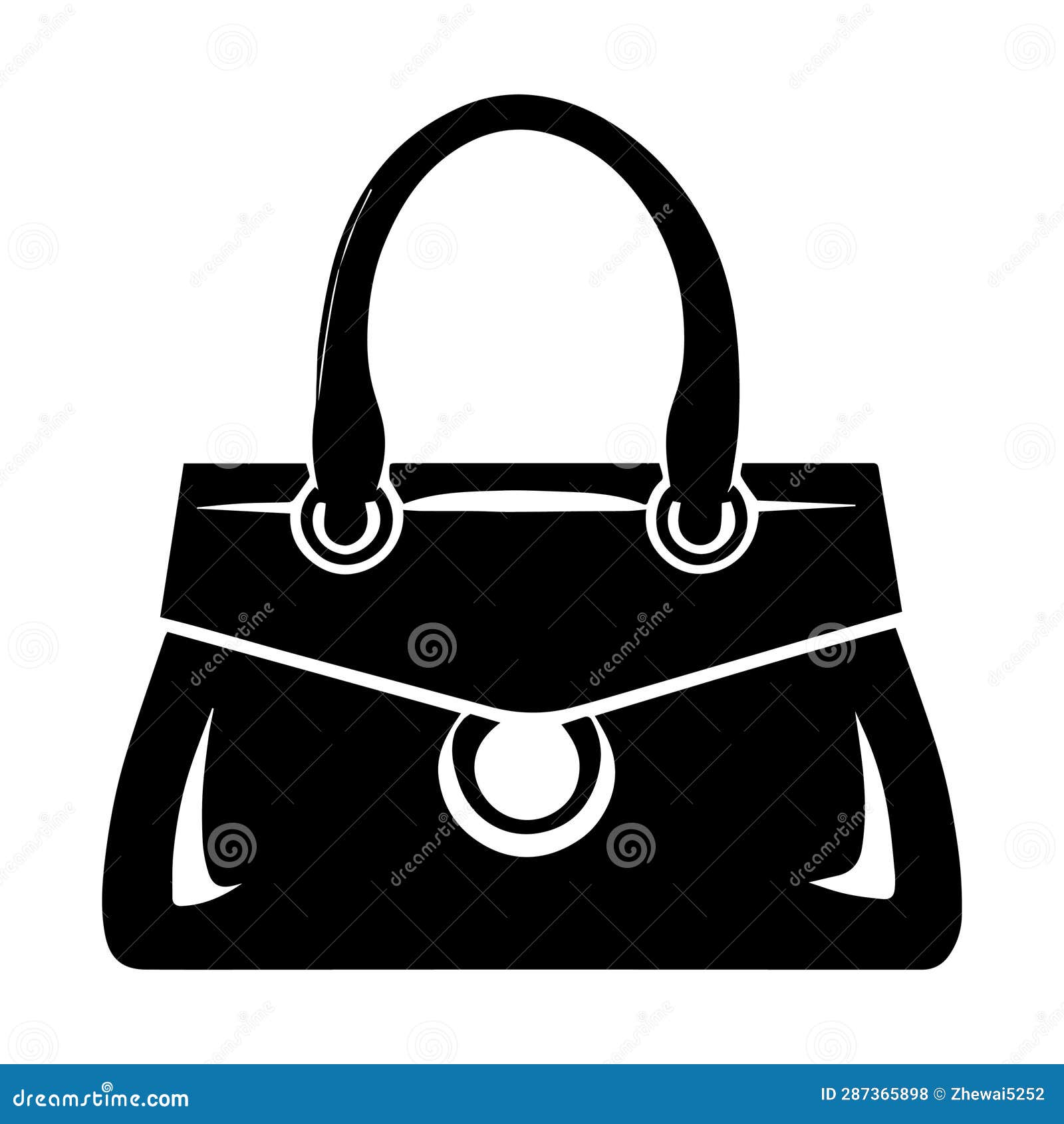 Bag Symbol Vector Logo Editable and Changeable Color Handbag Stock ...