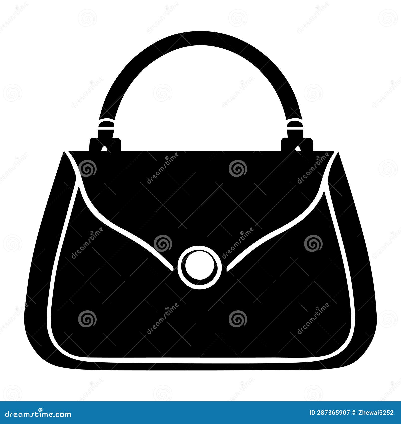 Bag Symbol Vector Logo Editable and Changeable Color Handbag Stock ...