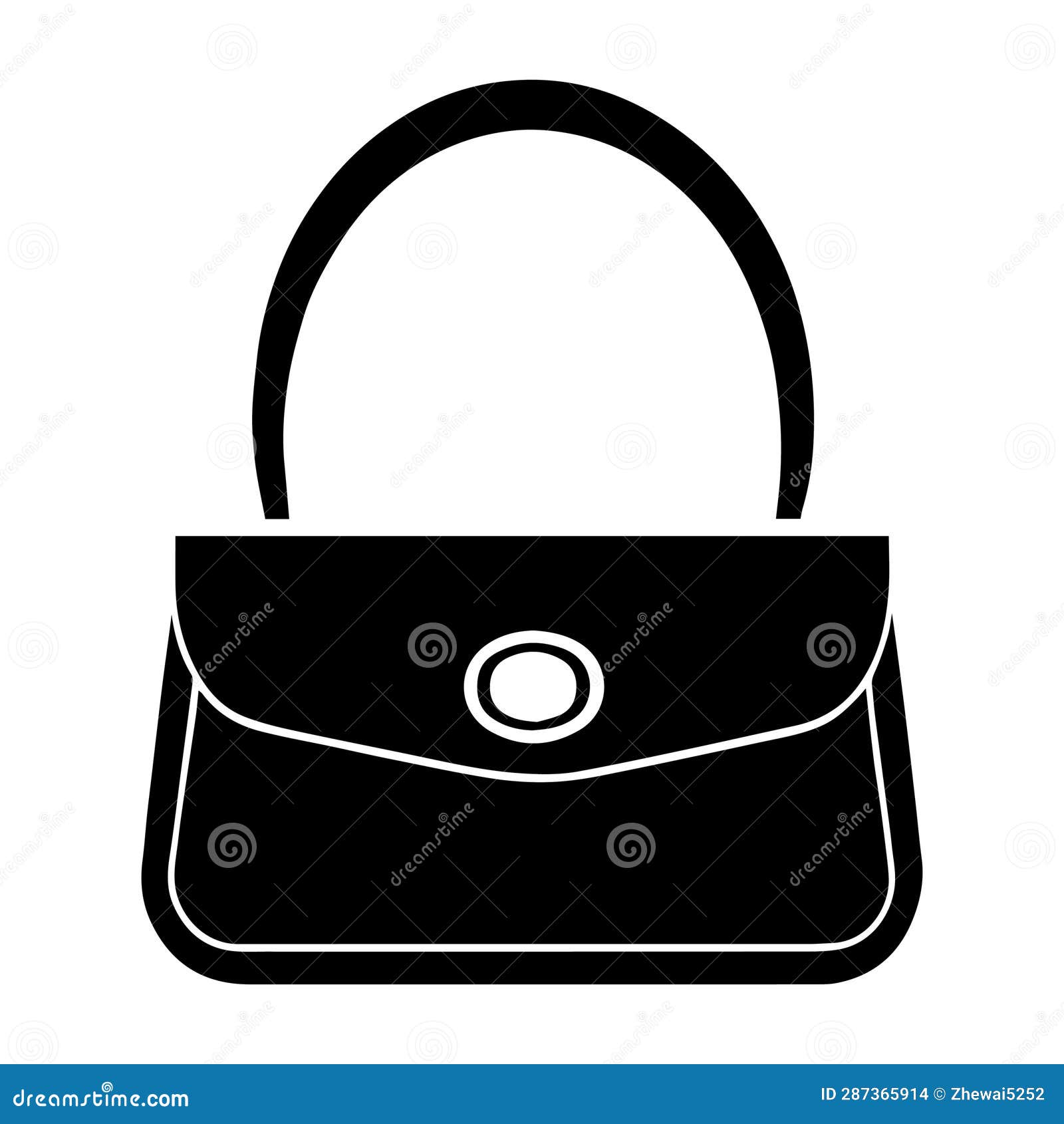 Bag Symbol Vector Logo Editable and Changeable Color Handbag Stock ...