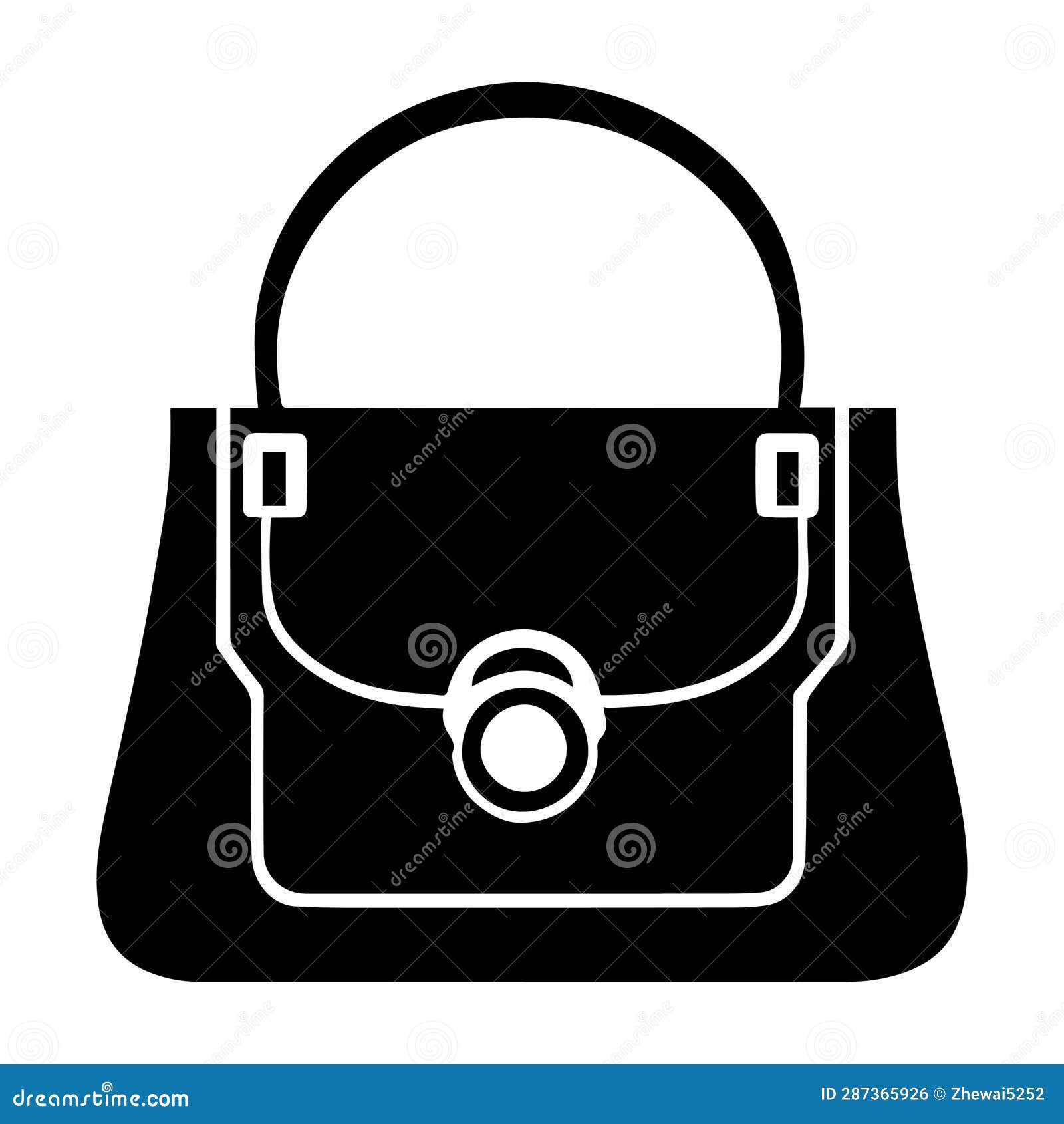 Bag Symbol Vector Logo Editable and Changeable Color Handbag Stock ...