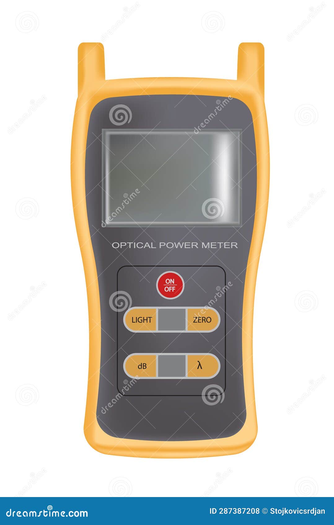 Optical power meter stock vector. Illustration of electrical - 287387208