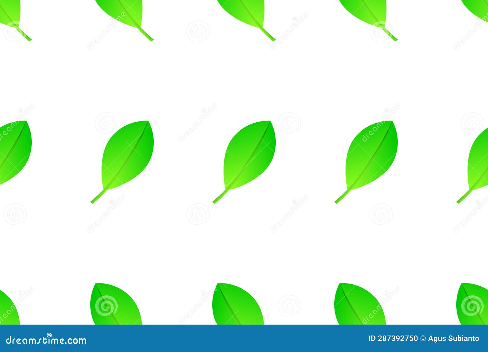 Green Leaf Pattern Illustration Stock Illustration - Illustration of ...