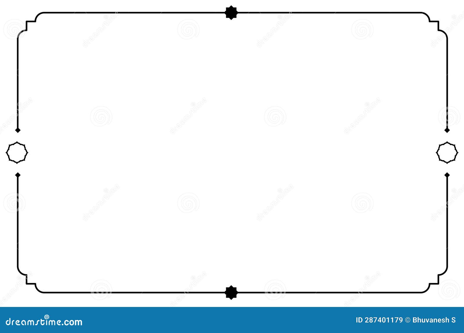 Rectangle Border Design Concept of Geometrical Shapes with Lines ...