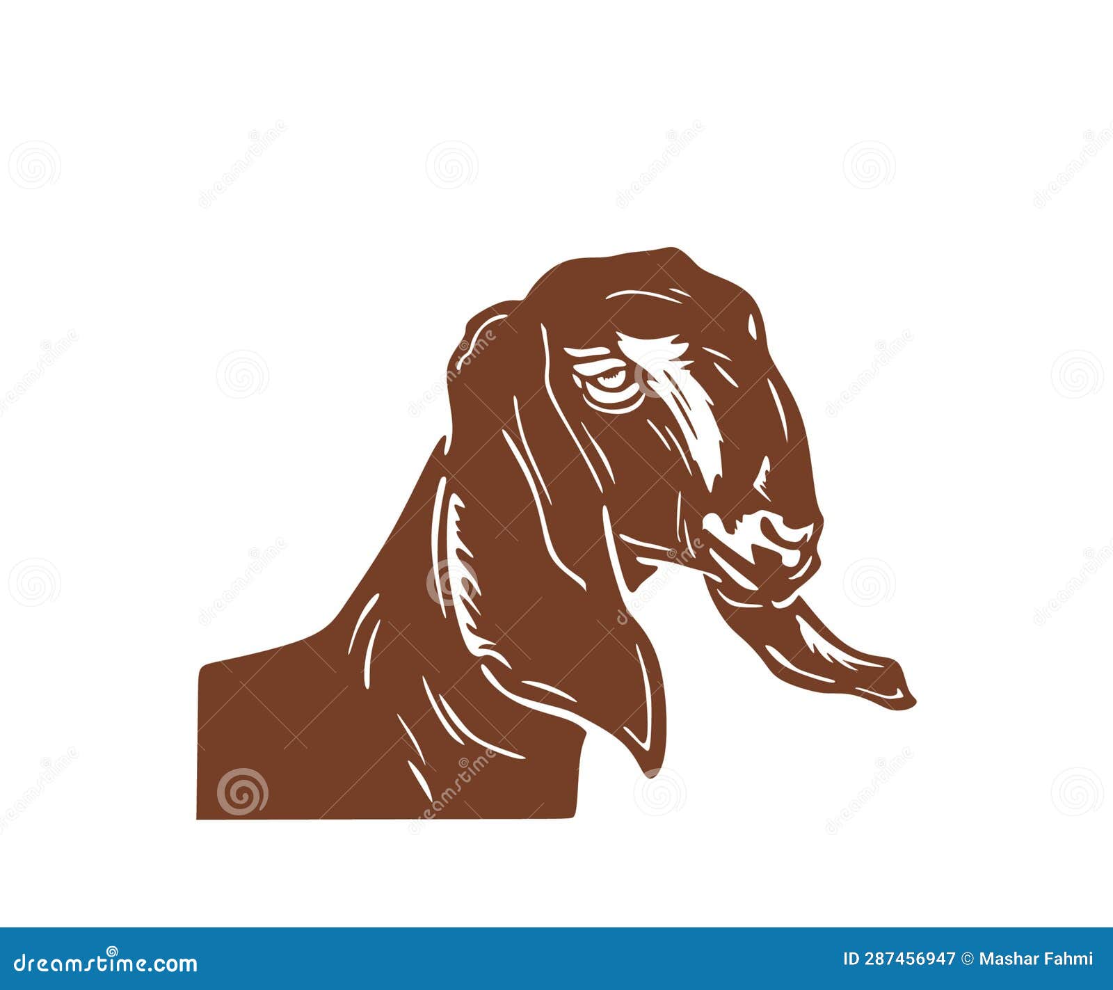 KALAHARI RED CROSS BREEDS GOAT LOGO Cartoon Vector | CartoonDealer.com ...