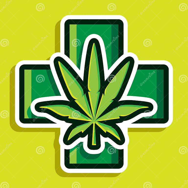 Medical Cannabis Vector Art Design Stock Vector - Illustration of hash ...