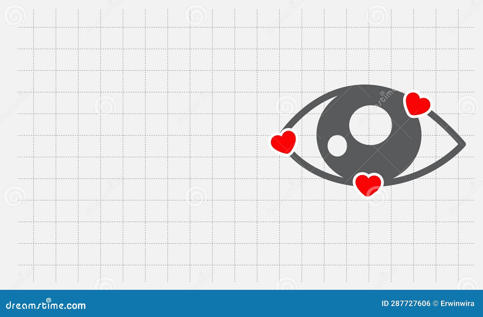 Healthy Eyes. Depicted With An Outline Of An Eye And A Love Symbol With ...