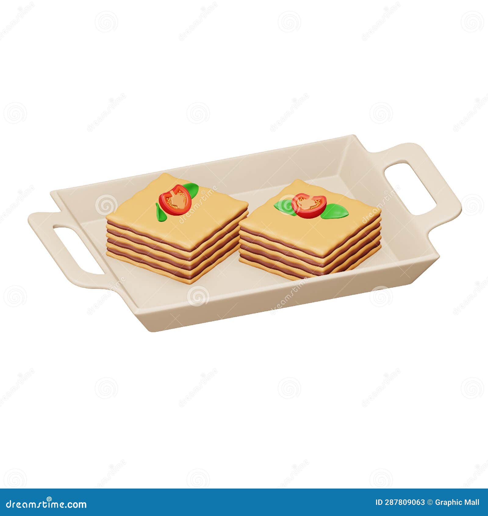 Food Stuffing 3d Rendering Isometric Icon. Stock Vector - Illustration ...