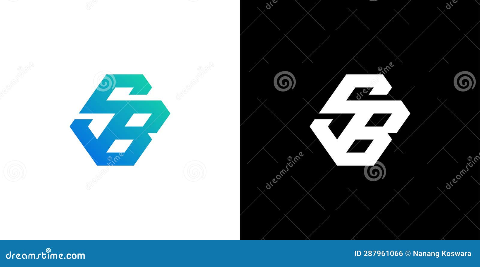 Letter SB Logo Design, Initial SB Logo, SB Monogram, Icon, Vector Stock ...
