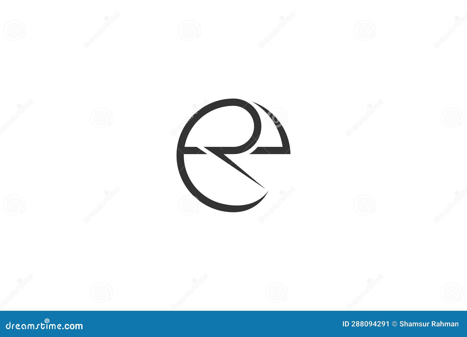 Alphabet Initials Logo RE, ER, R and E Stock Vector - Illustration of ...