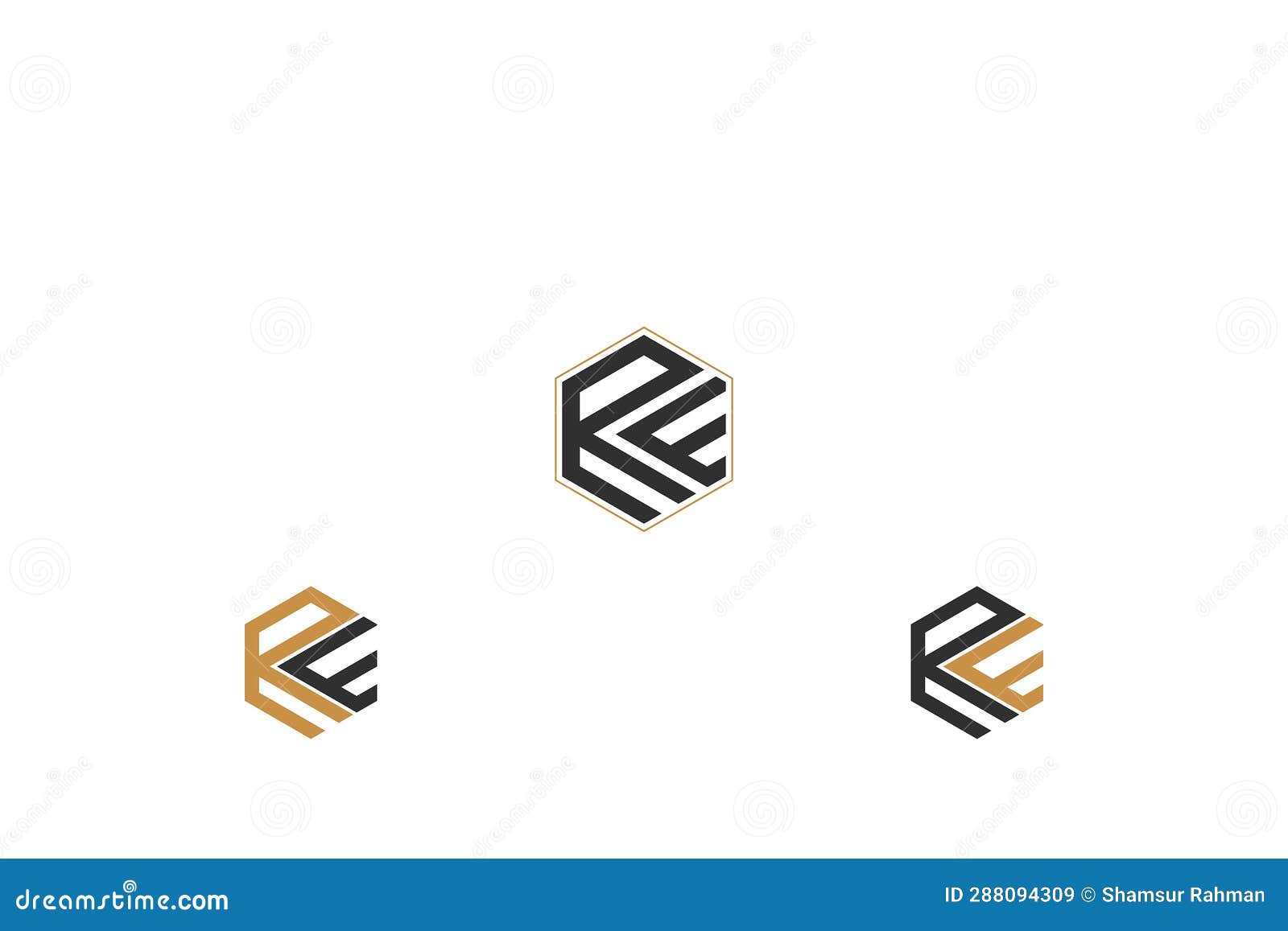 Alphabet Initials Logo RE, ER, R and E Stock Vector - Illustration of ...