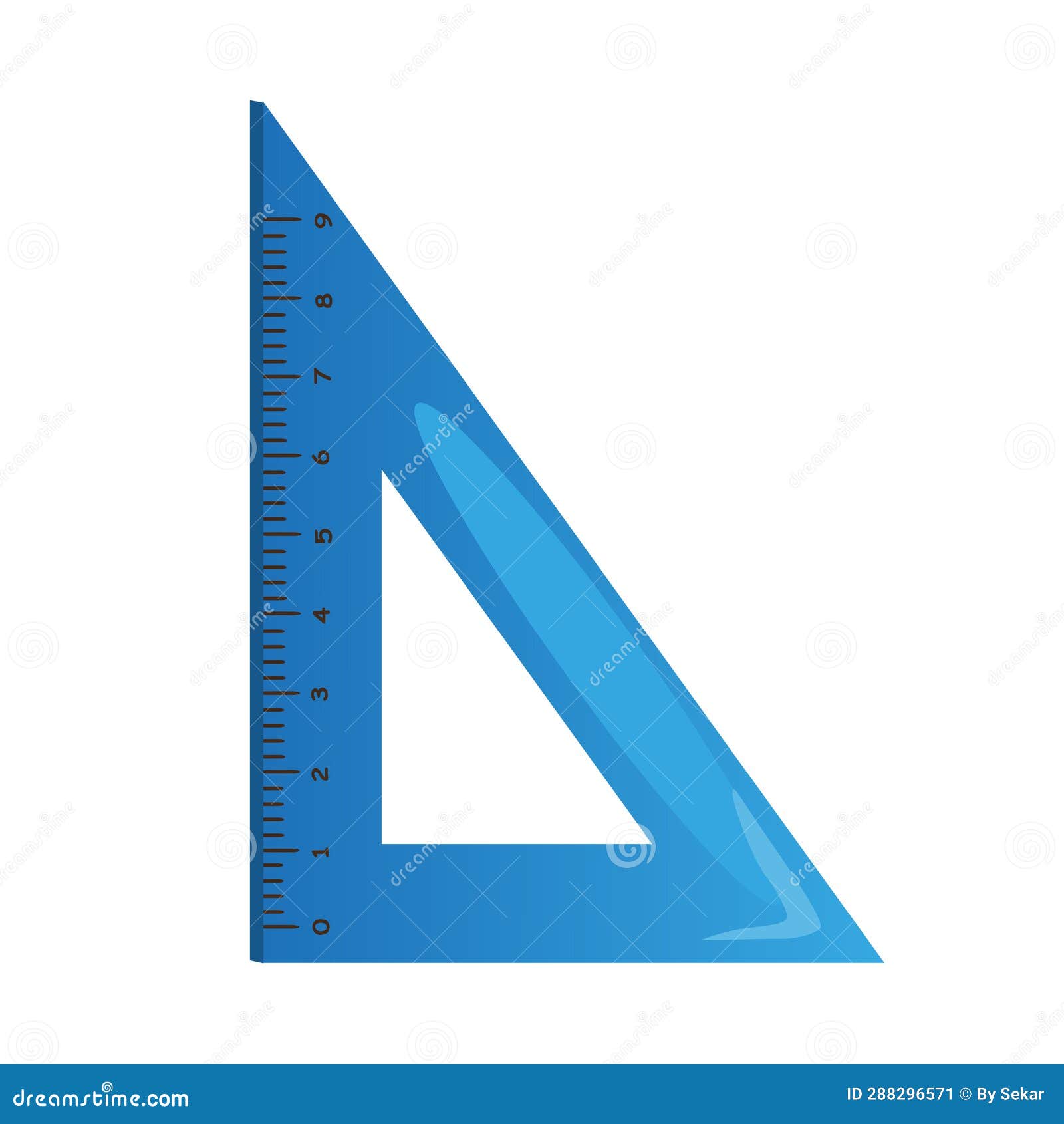 Ruler Illustration Vector School Item Stock Illustration - Illustration ...