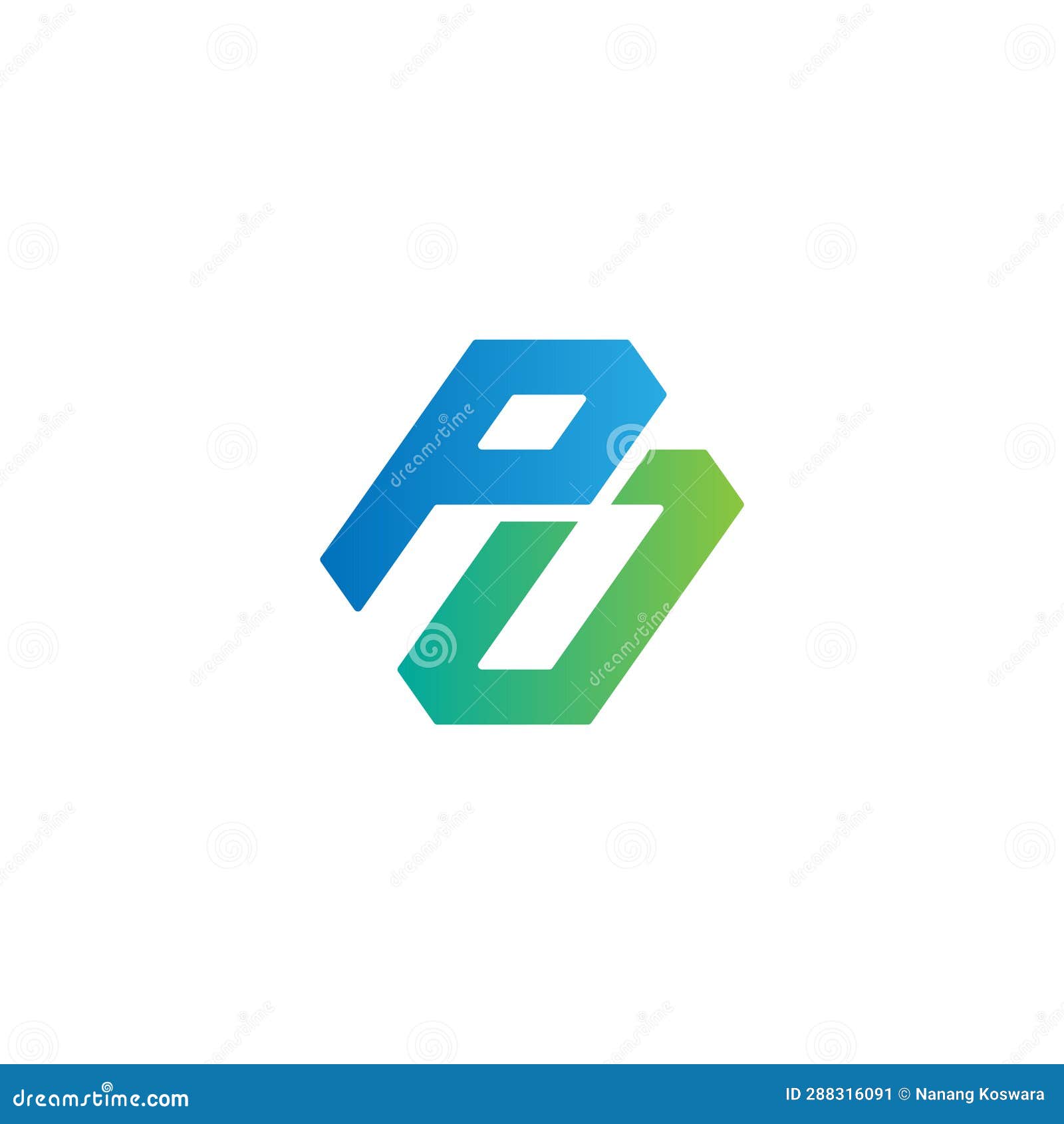 PO Logo, PO Monogram, Initial PO Logo, Letter PO Logo, Creative Icon ...