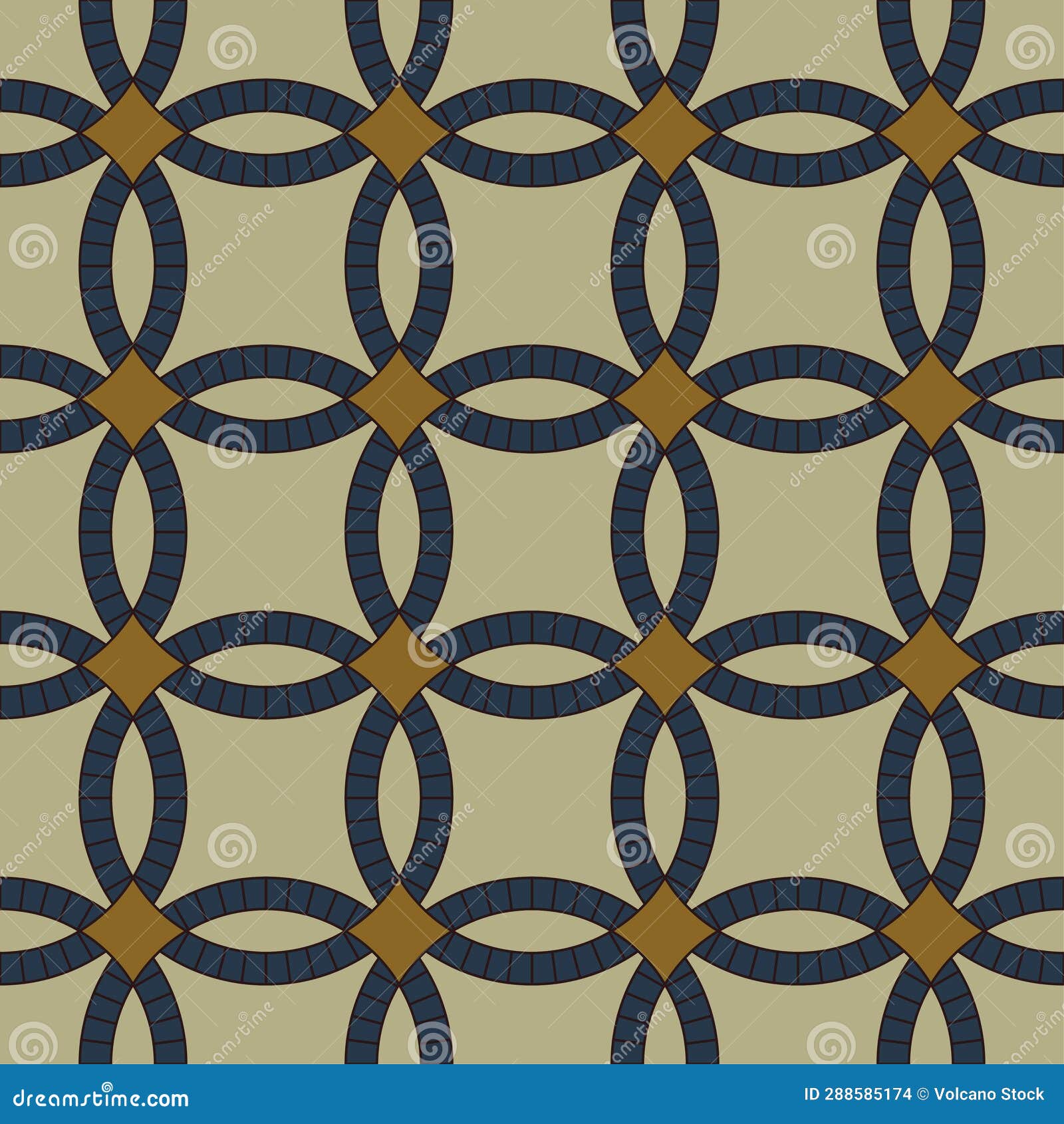 Repeat Pattern Luxury Circle Shape Classic Geometric Motif Trendy ...