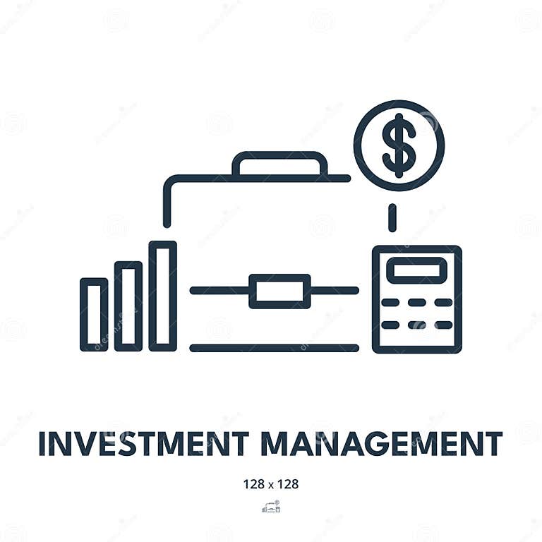 Investment Management Icon. Income, Money, Investor. Editable Stroke ...