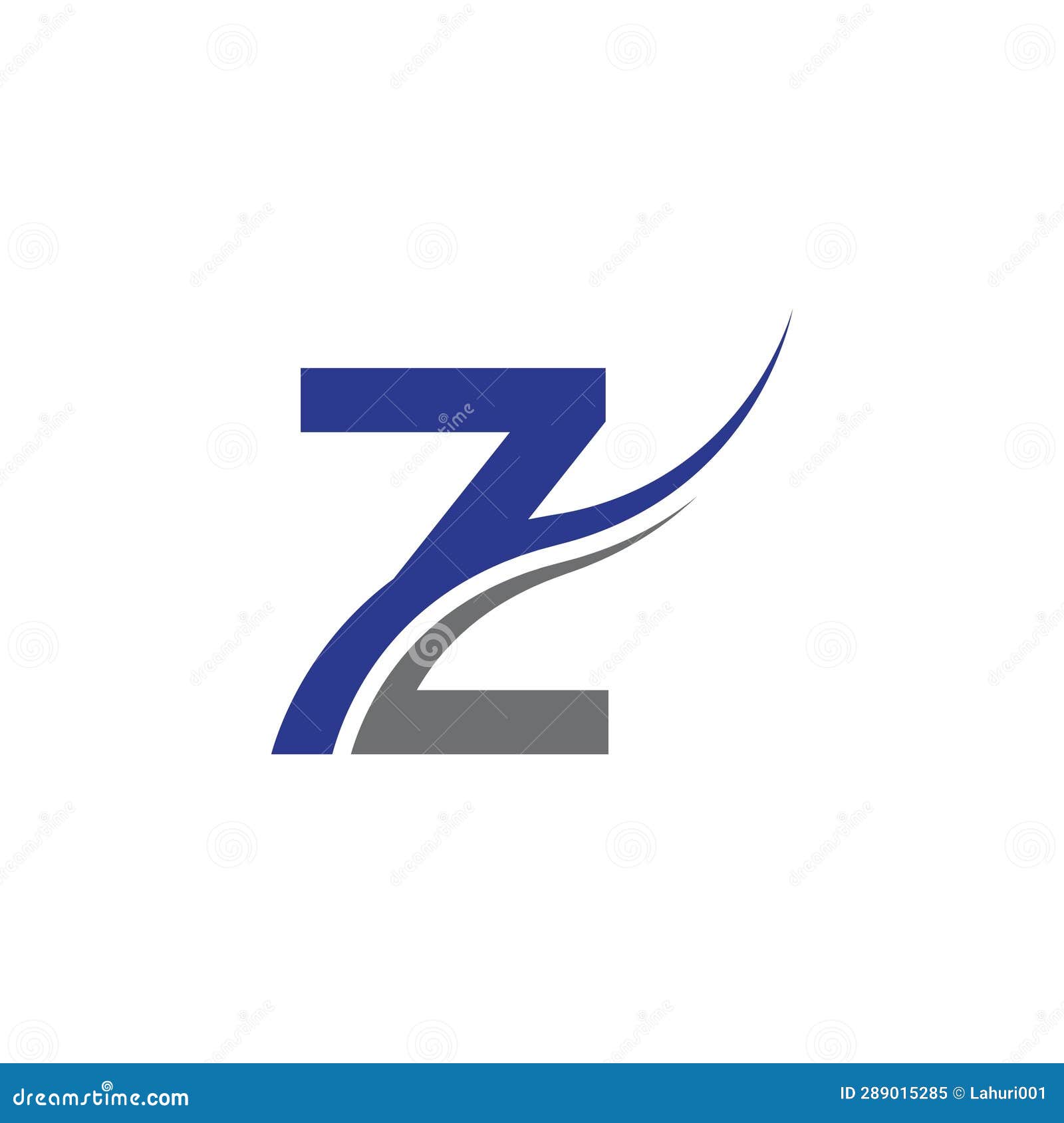Initial Letter Z Logo Swoosh Stock Vector - Illustration of icon, green ...