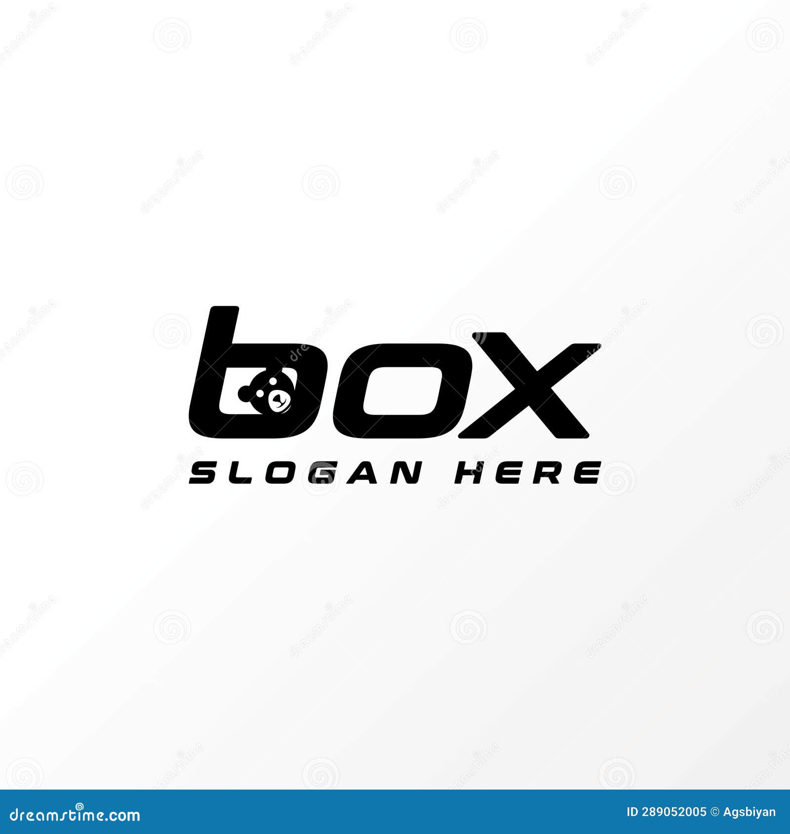 Letter Word BOX Font with Funny Panda Zoo. Related Animal Game Children ...