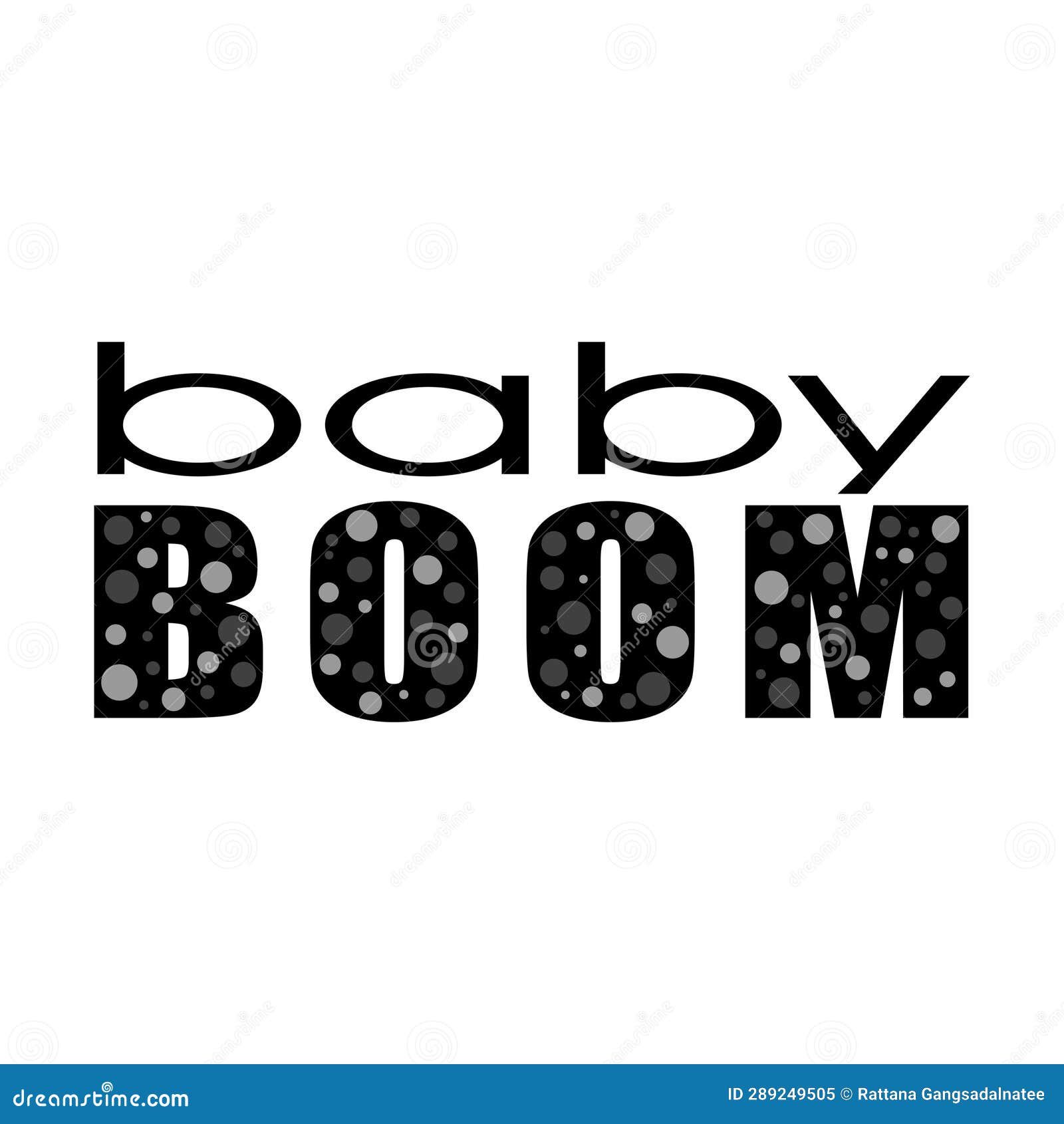 Baby Boom, Graphic Design Print T-shirts Stock Vector - Illustration of ...