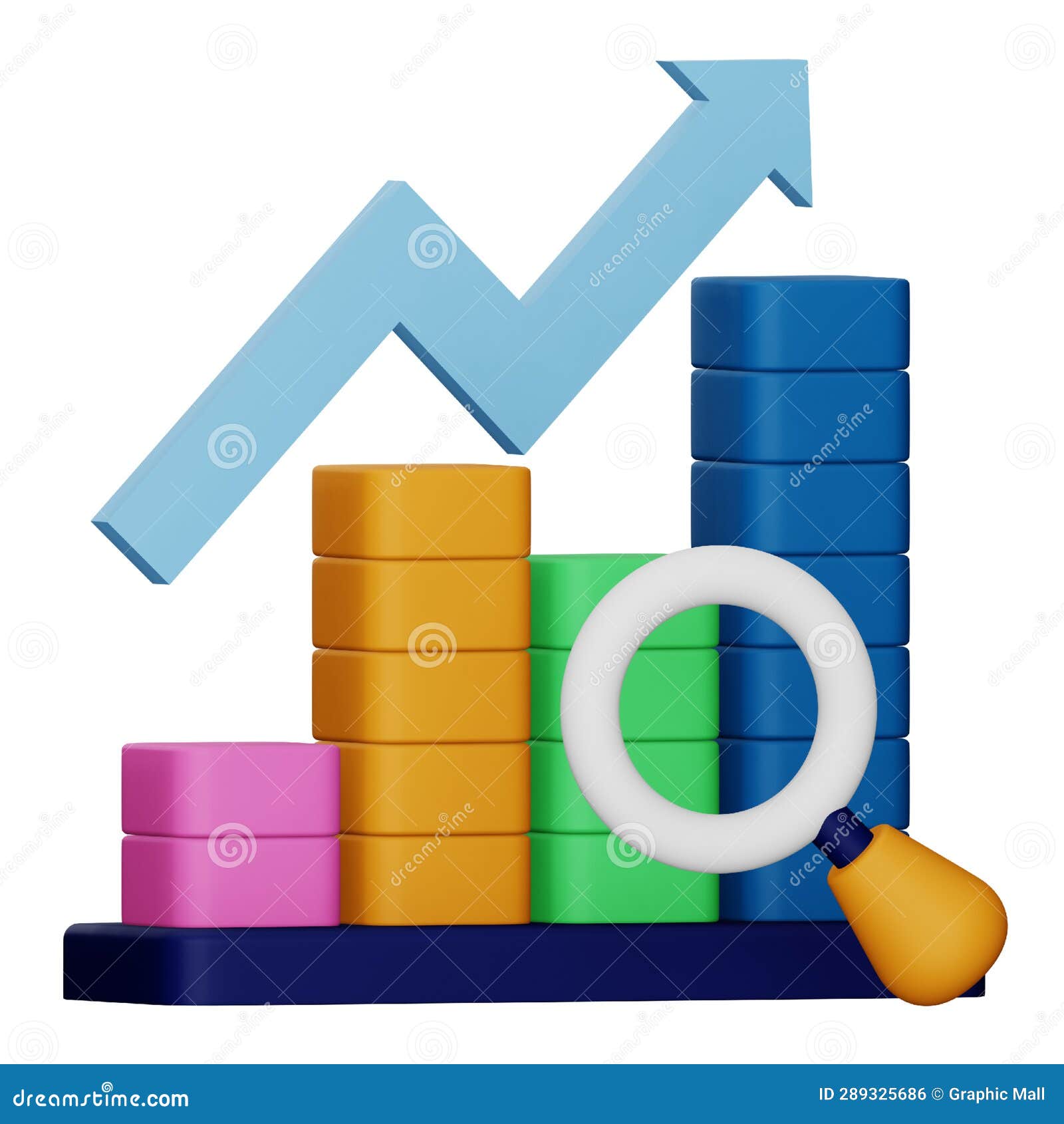 Research Data Insight 3d Rendering Isometric Icon. Stock Vector ...