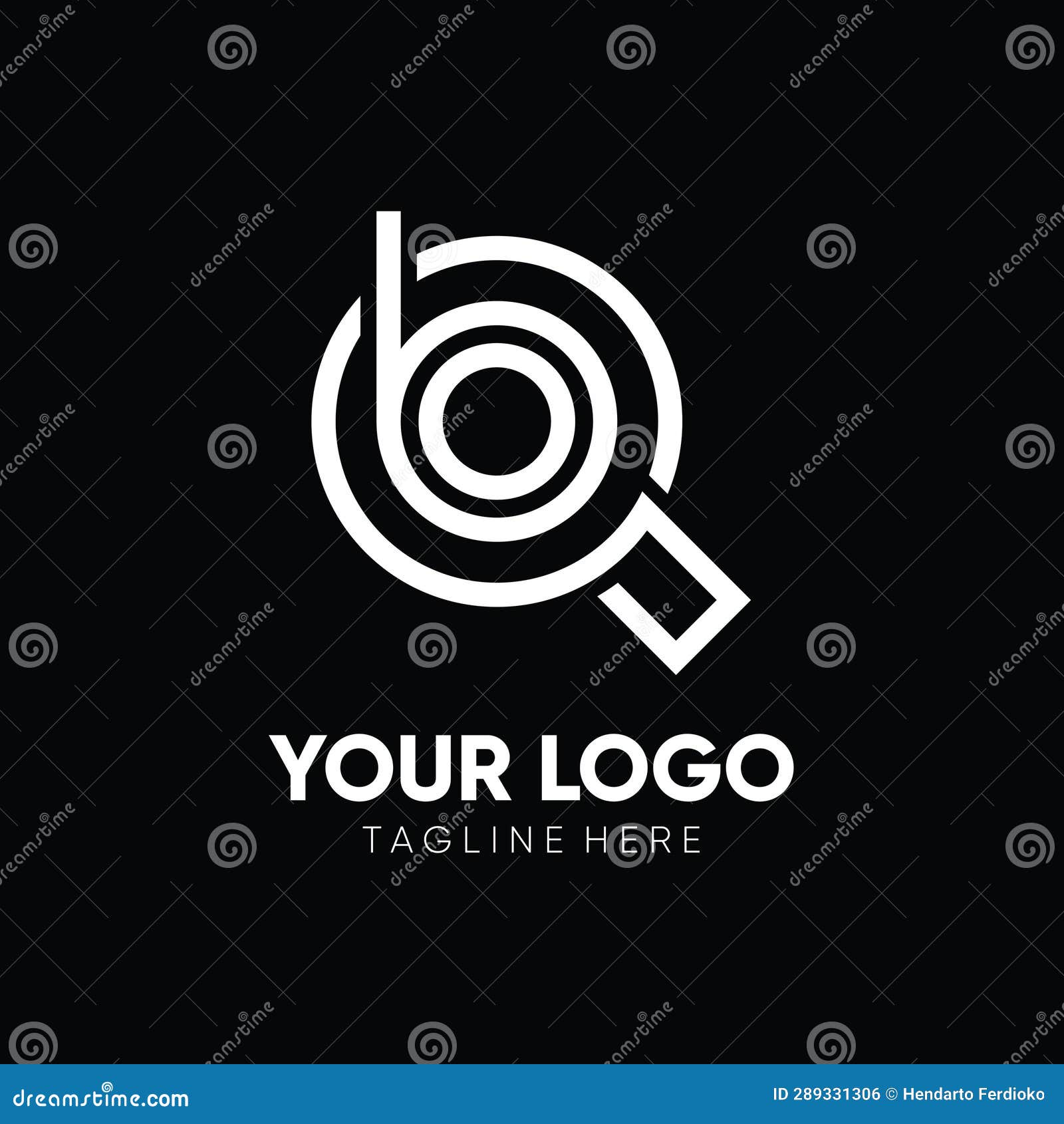 Letter B Magnifying Glass Logo Design Vector Icon Graphic Stock Vector ...