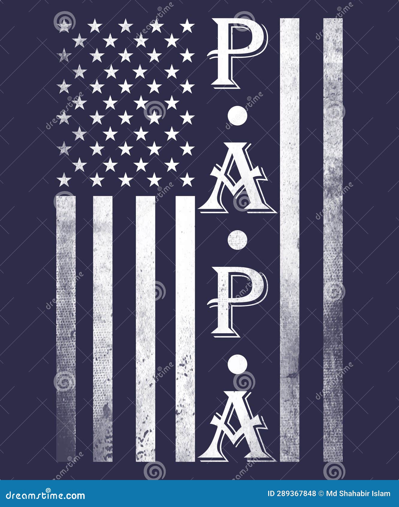 Papa T-Shirt, Daddy Shirt, American Flag US Papa, Father S Day Gift ...