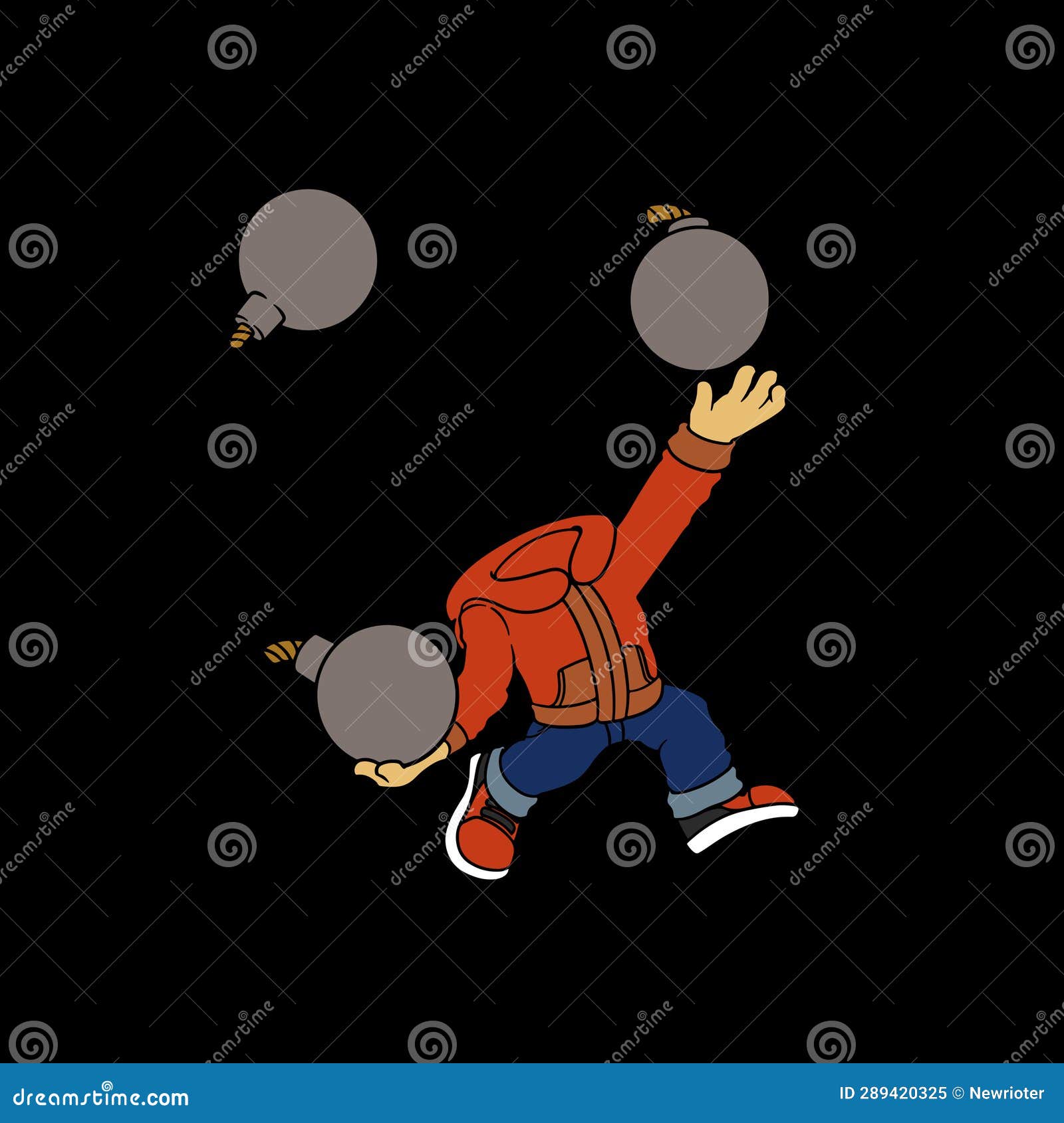 Body Language Cartoon Character Mascot Vintage Vector Stock Vector ...