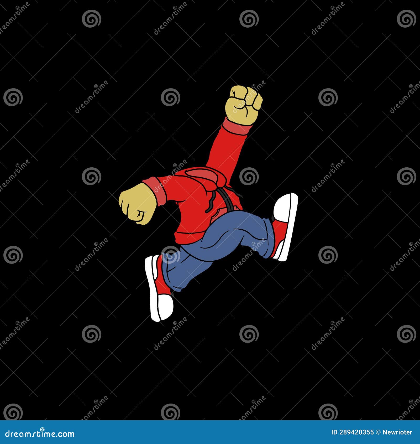 Body Language Cartoon Character Mascot Vintage Vector Stock Vector ...