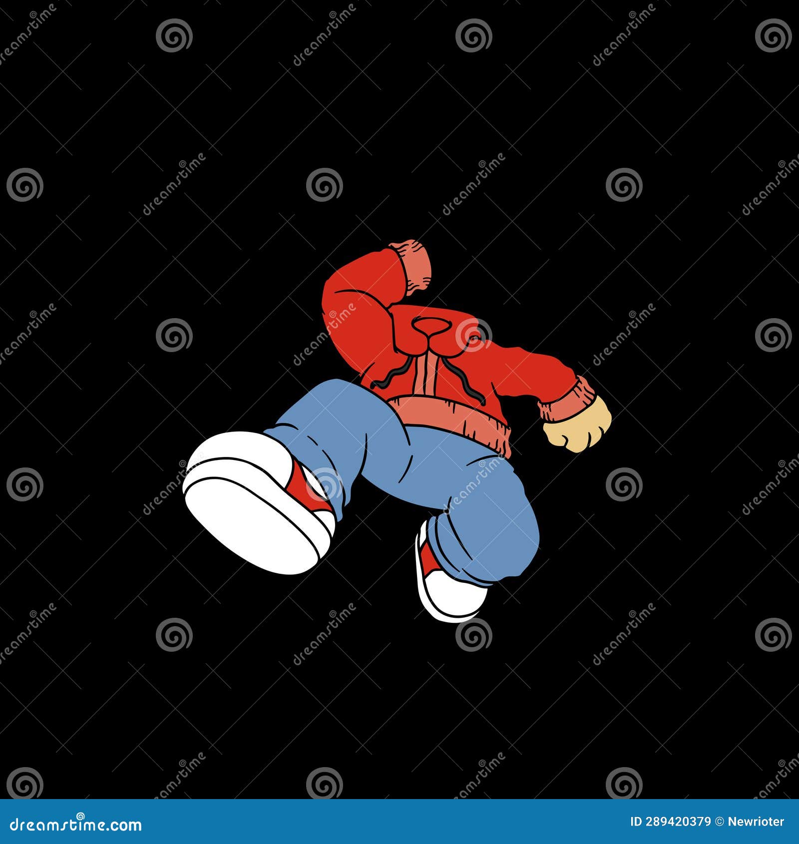 Body Language Cartoon Character Mascot Vintage Vector Stock Vector ...