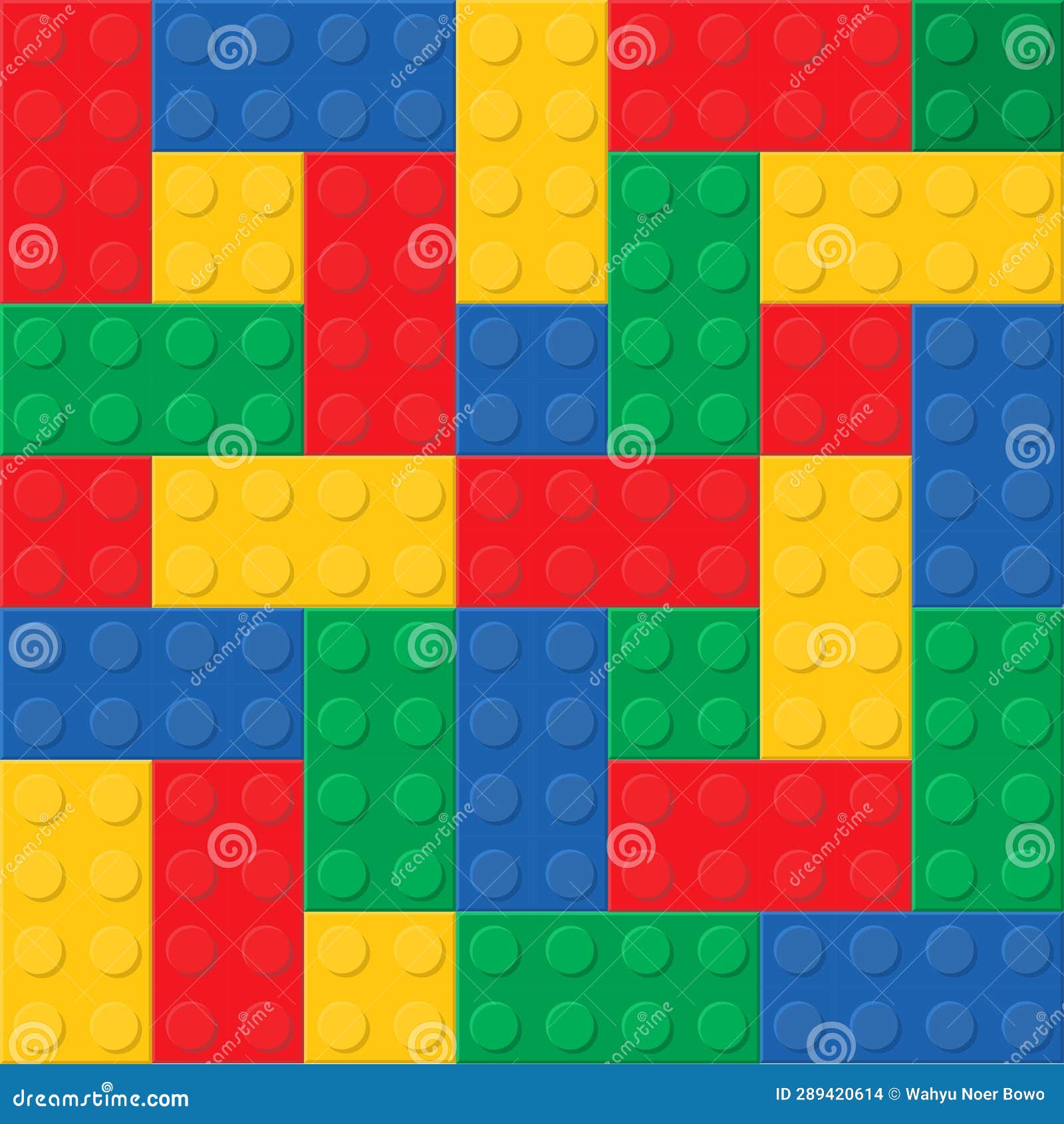 Colorful Lego Block Puzzle Patterns Vector Illustration | CartoonDealer ...