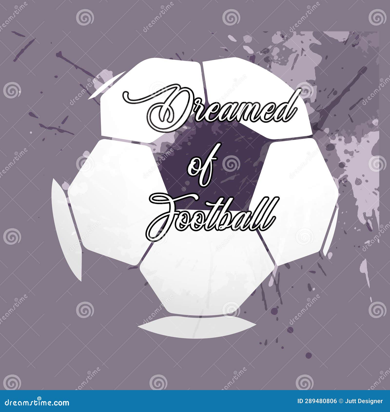 A Football Lover Design for All Stock Illustration - Illustration of ...