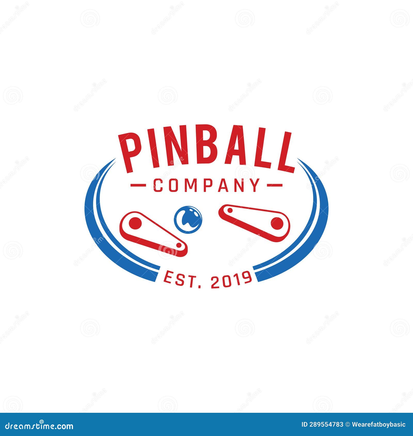 Pinball Vintage Retro Vector Badge Emblem Logo Stock Vector ...