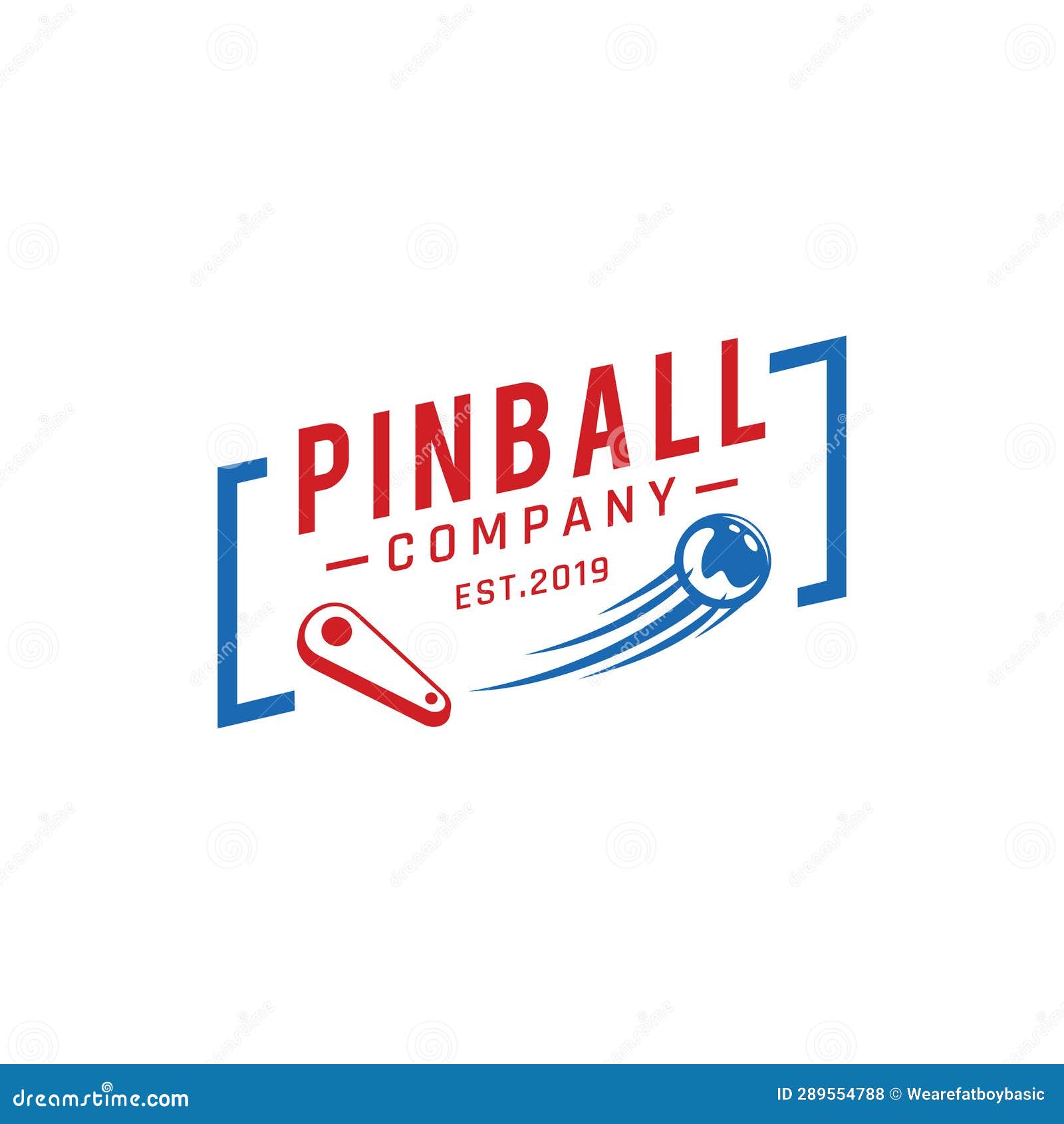 Pinball Vintage Retro Vector Badge Emblem Logo Stock Illustration ...