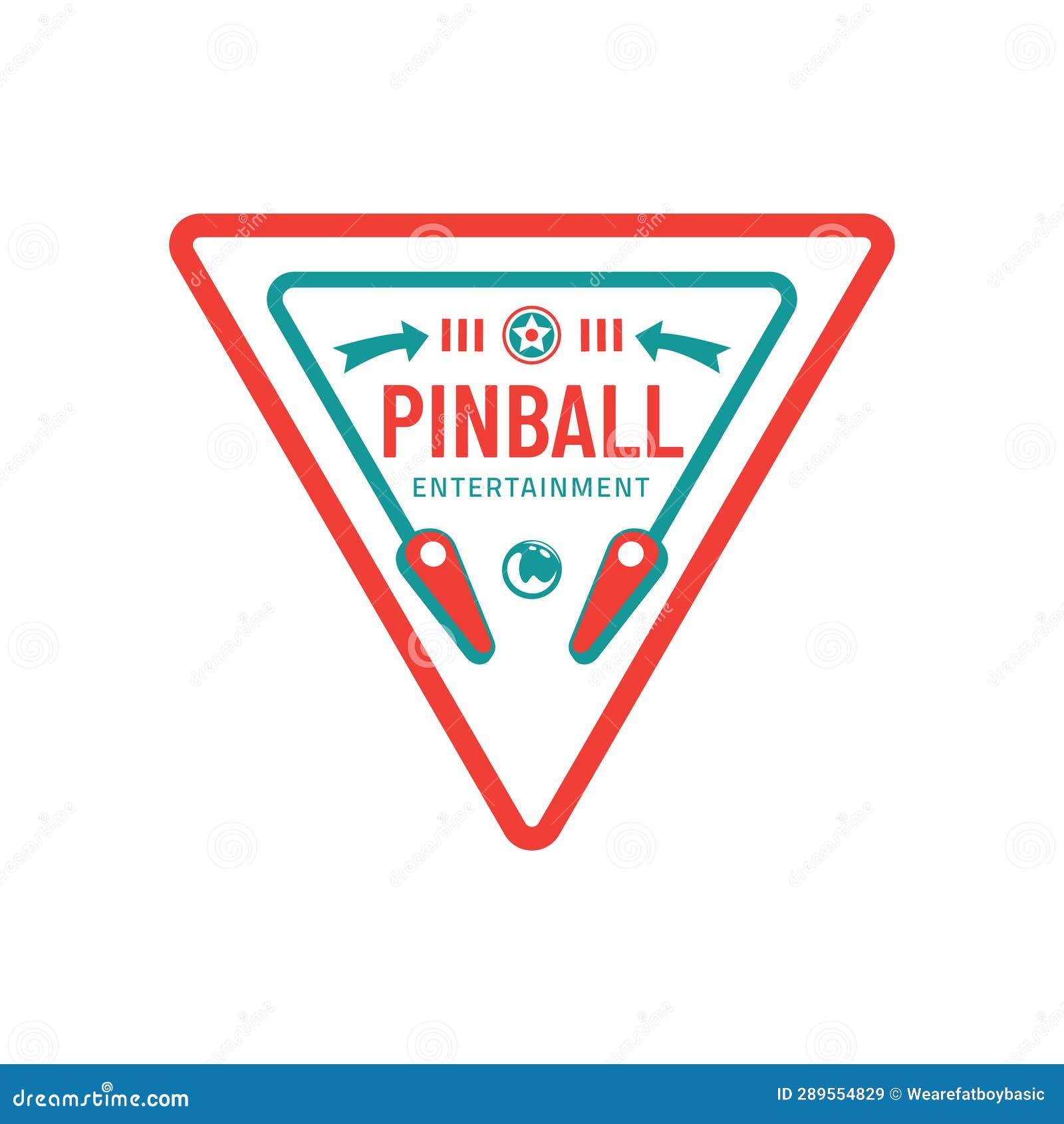 Pinball Vintage Retro Vector Badge Emblem Logo Stock Illustration ...