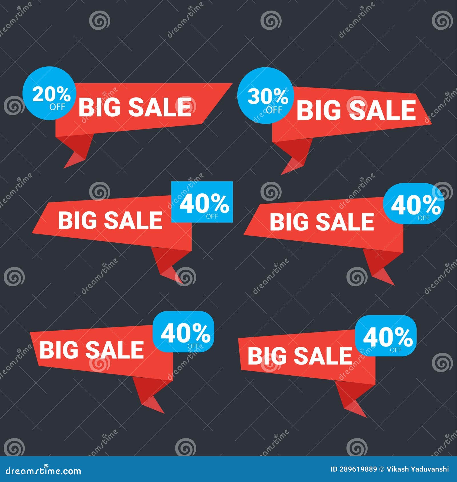 Flat Design Discount Numbers Label Collection Flat Design Discount ...