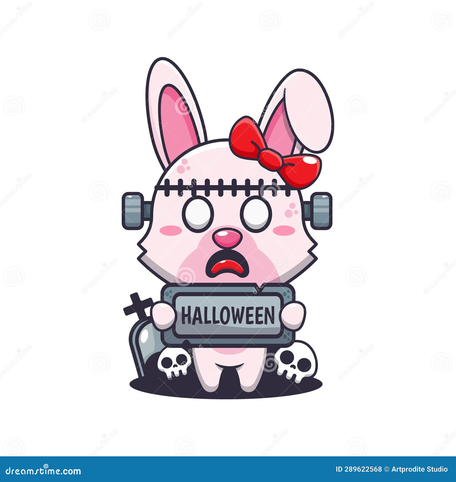 Zombie Bunny Rabbit Vector | CartoonDealer.com #44565243