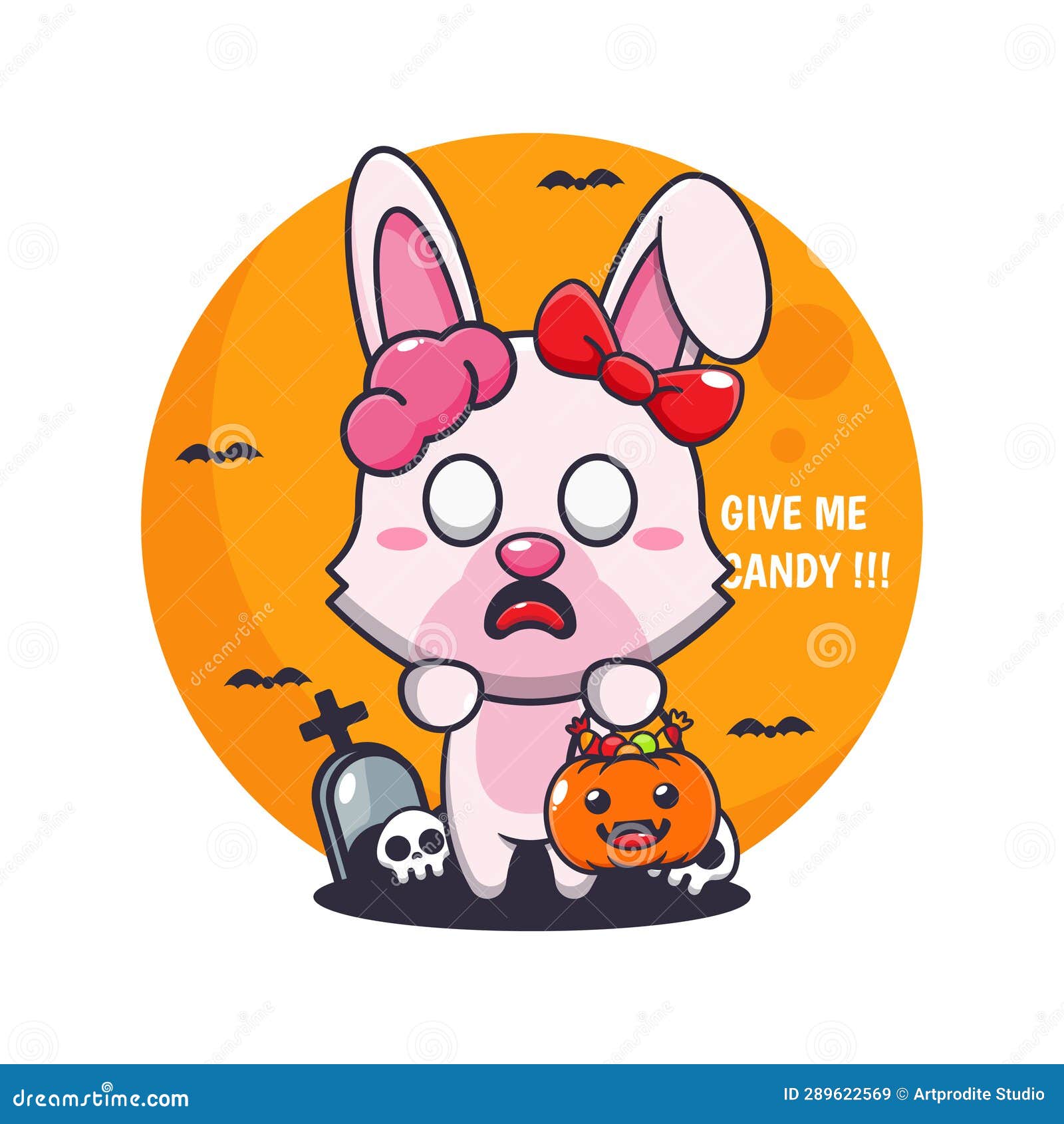 Zombie Bunny Rabbit Vector | CartoonDealer.com #44565243