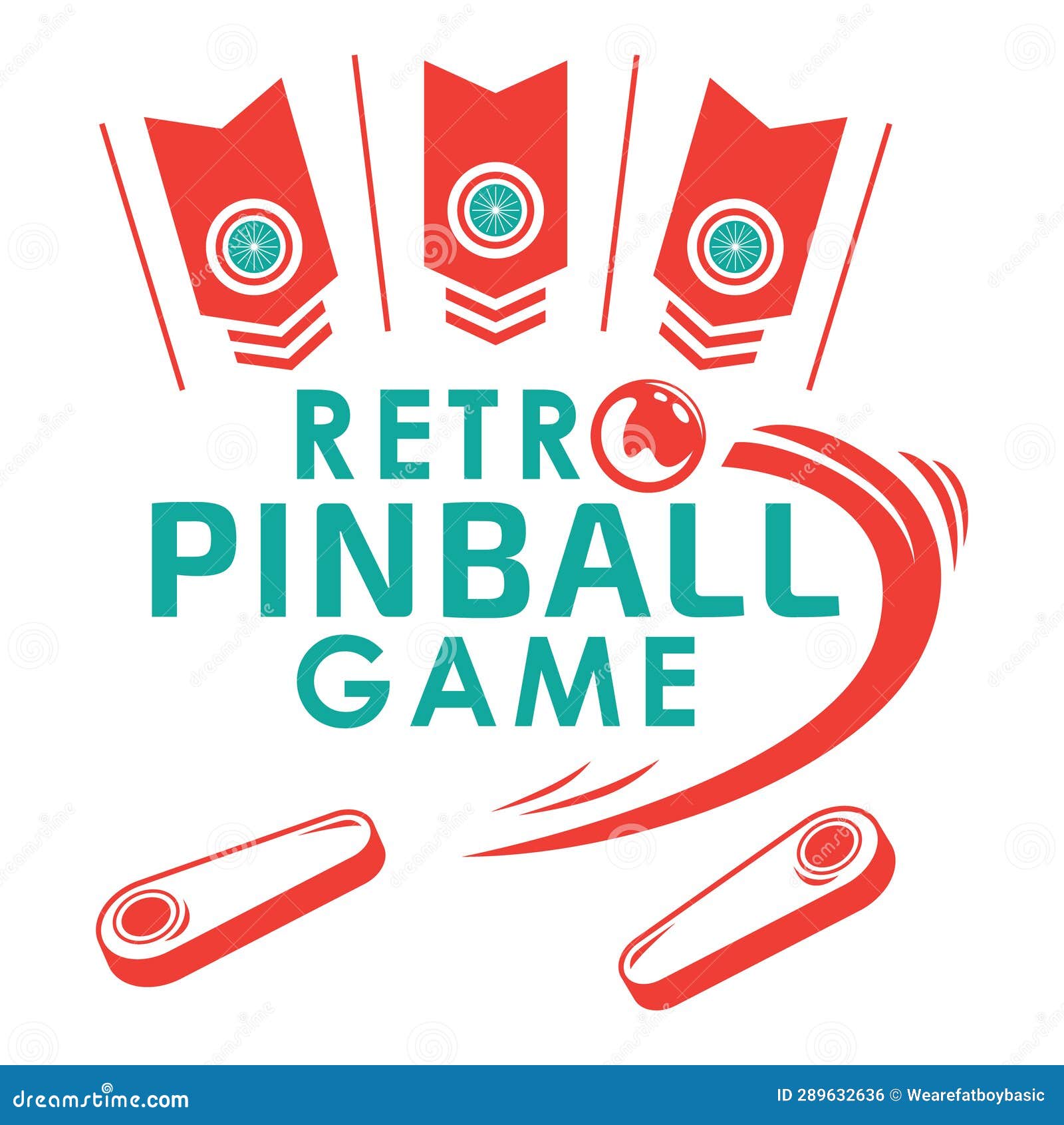 Pinball Vintage Retro Vector Badge Emblem Logo | CartoonDealer.com ...
