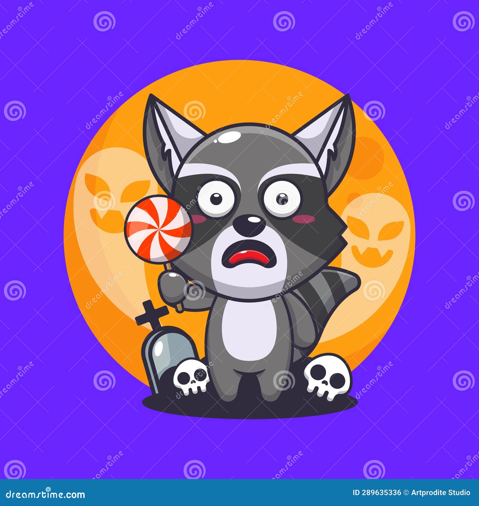 Raccoon Scared OMG Emotion. Racoon Oh My God Emoji. Frightened Coon ...