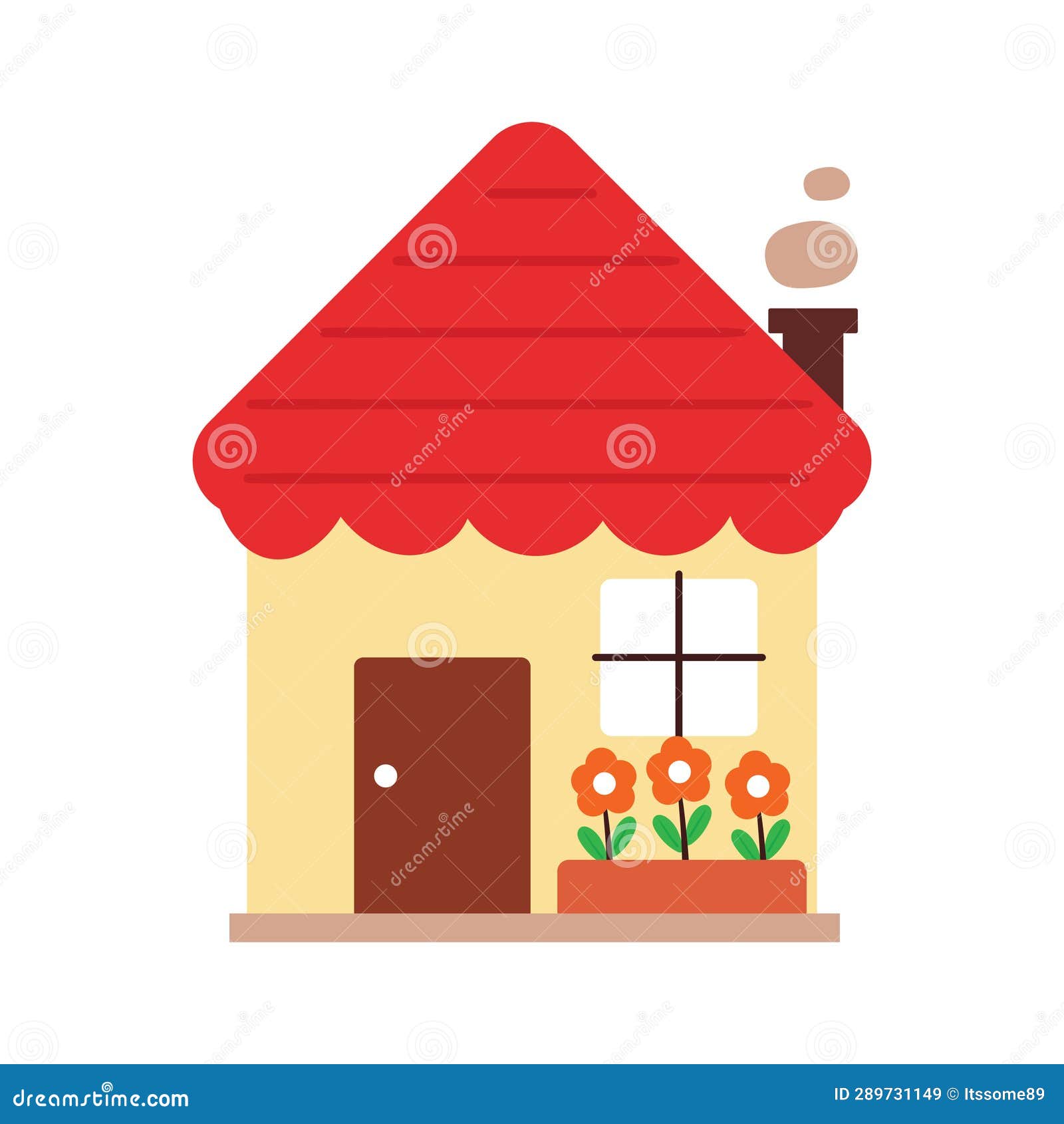 Hand Drawing Cute Cartoon Home Stock Vector - Illustration of estate ...